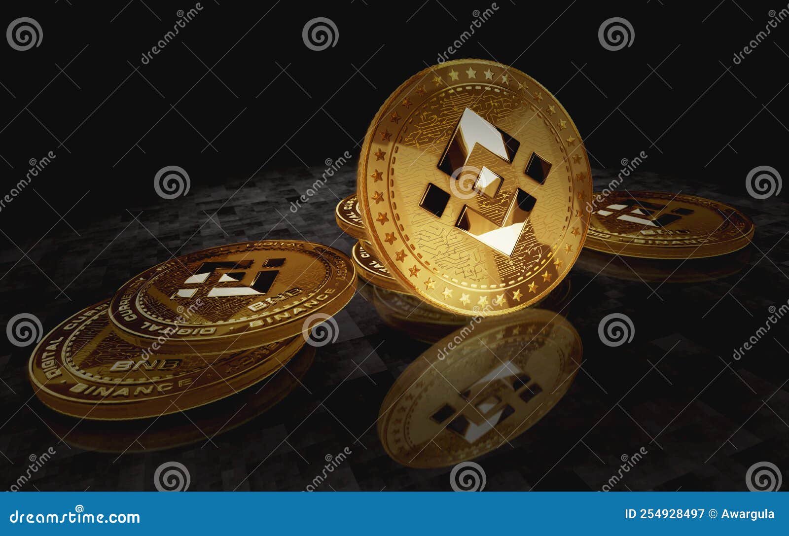 Binance BNB Stablecoin Cryptocurrency Golden Coin 3d Illustration ... Binance BNB Stablecoin Cryptocurrency Golden Coin 3d Illustration ...