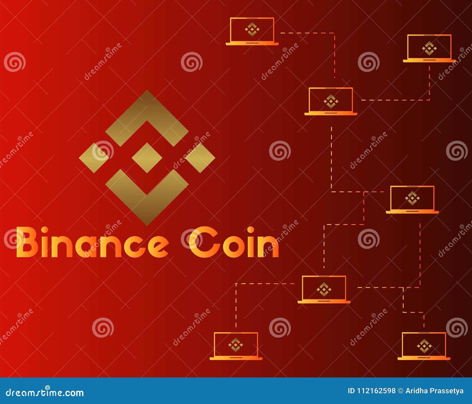Binance Coin Cryptocurrency Style Background Editorial Stock Photo ...