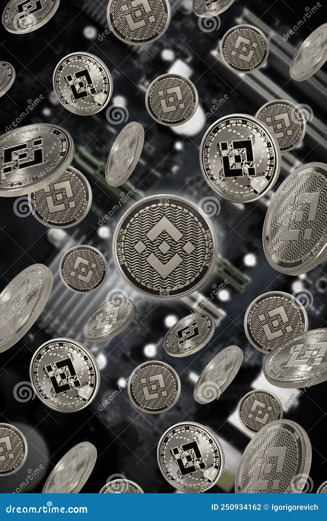 Binance coins editorial photography. Image of benefit - 250934162