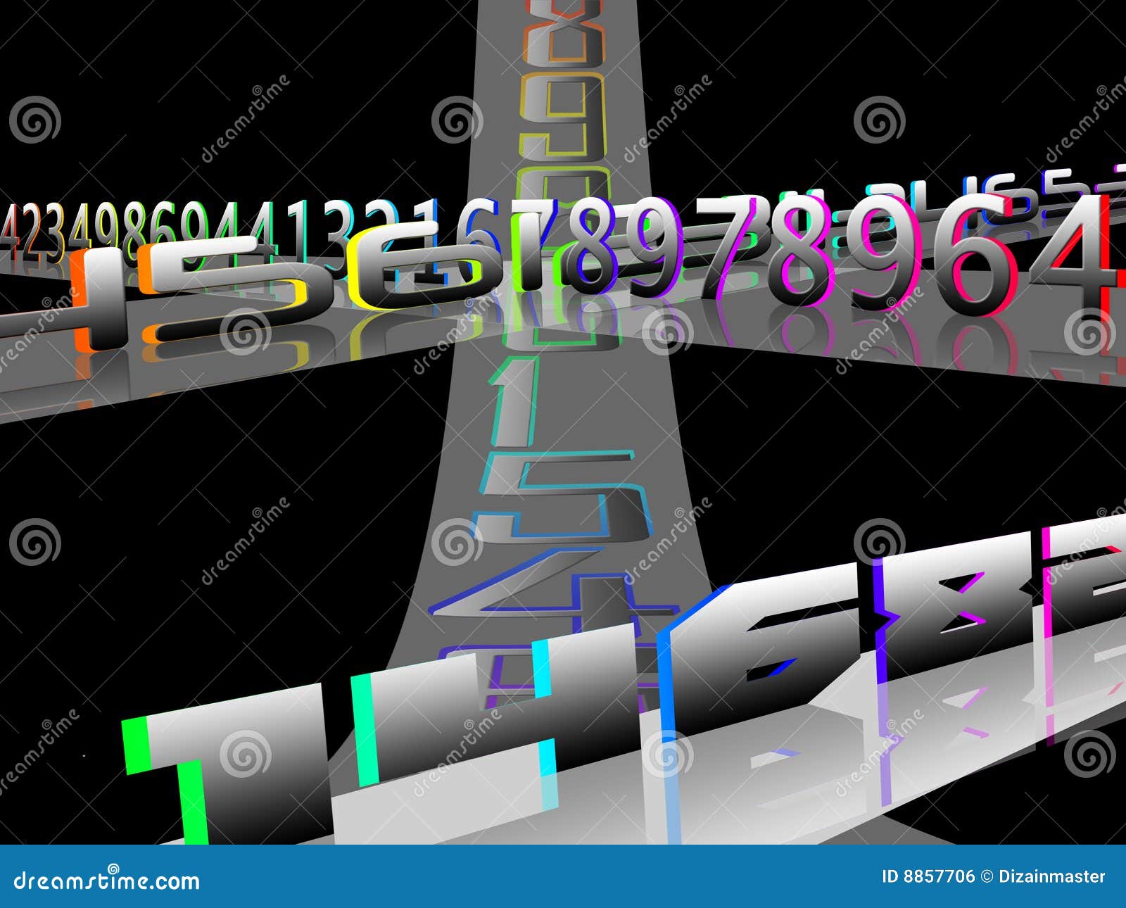 Binary stock illustration. Illustration of display, frame - 8857706