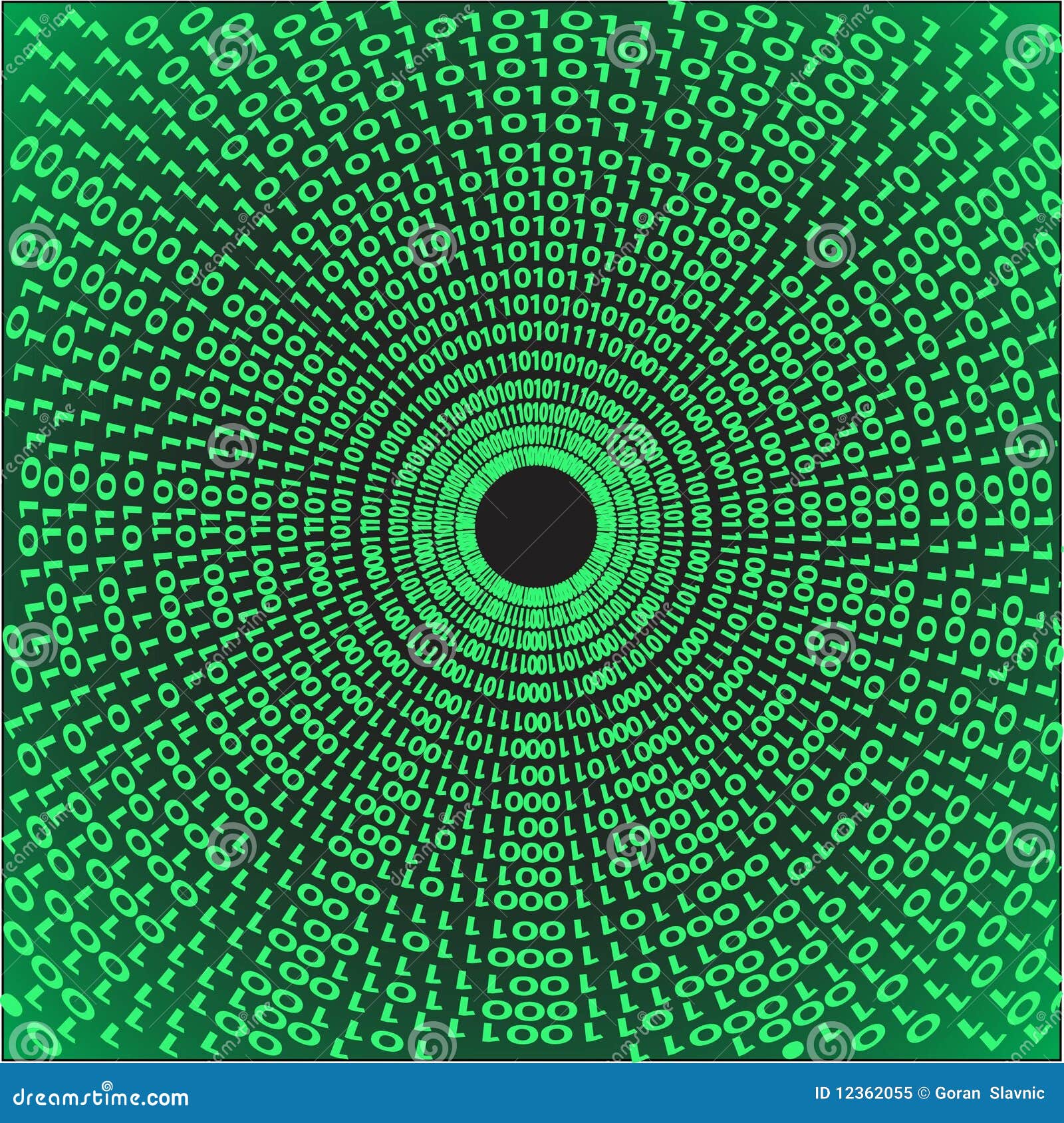 Binary abstract background stock vector. Illustration of digitally ...