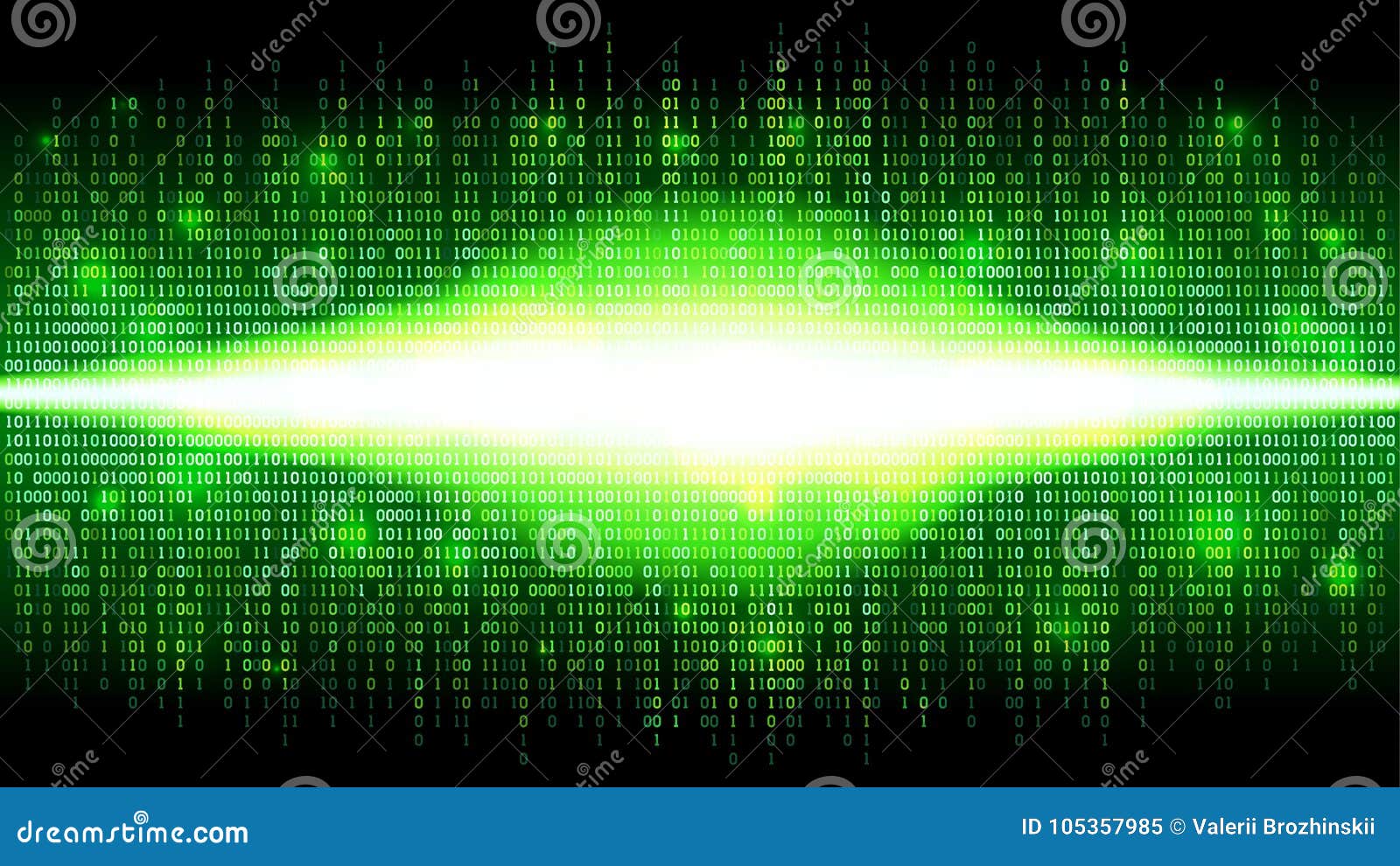 Binary Abstract Background with Bright Radiance in the Digital S Stock ...