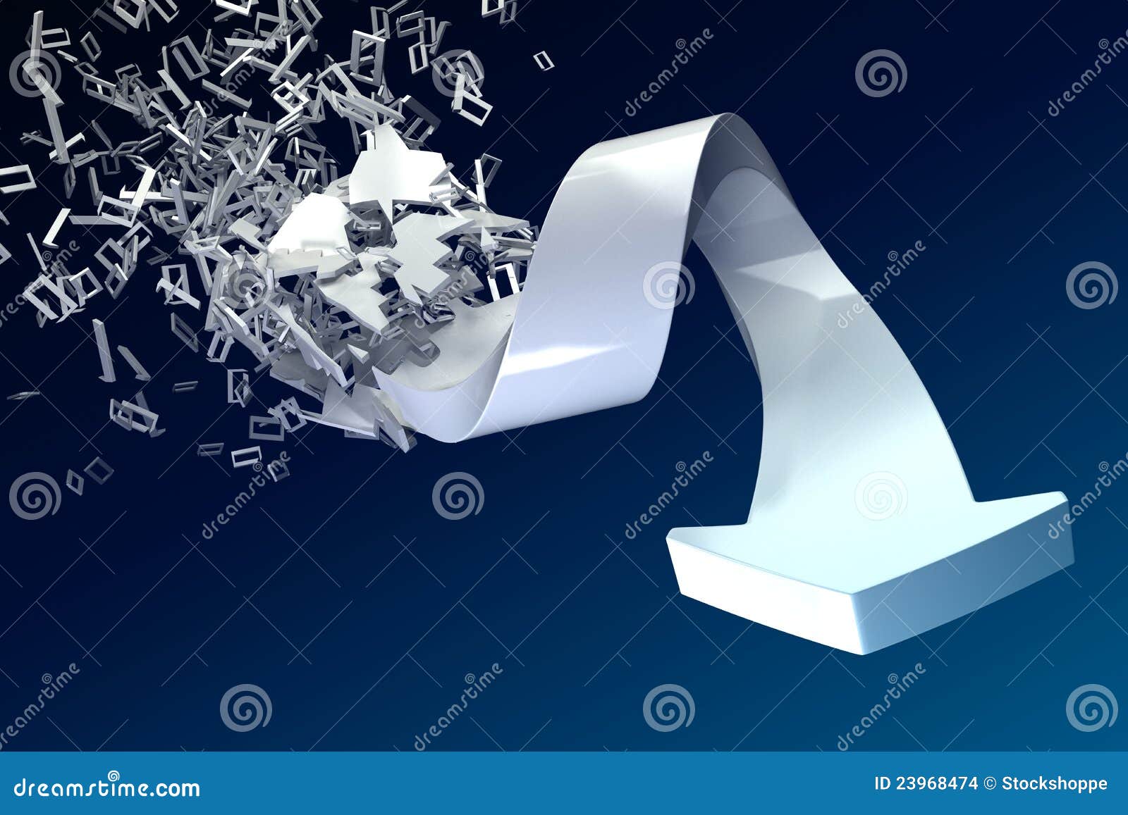 Binary Arrow stock illustration. Illustration of data - 23968474