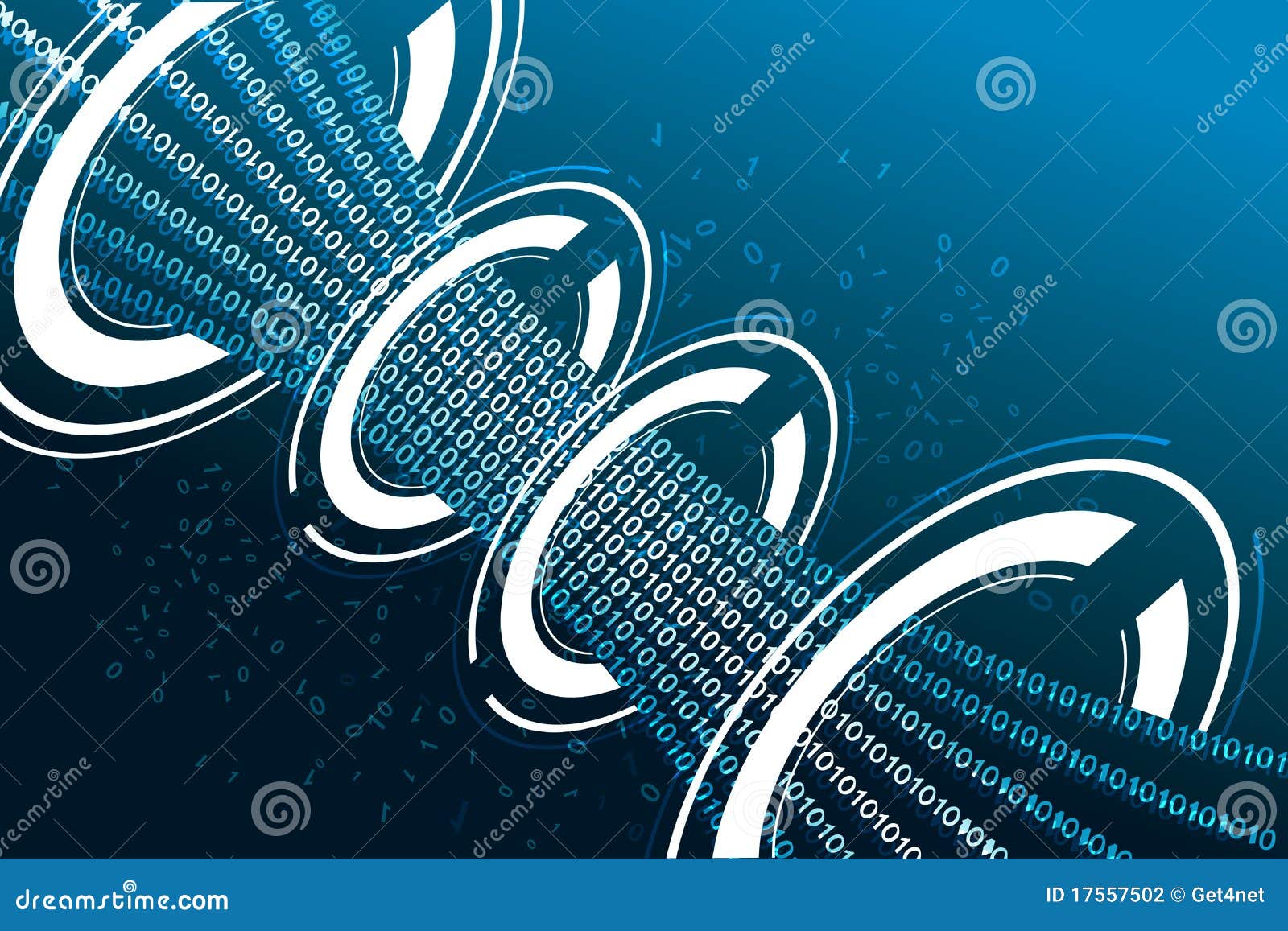Binary background stock vector. Illustration of communication - 17557502
