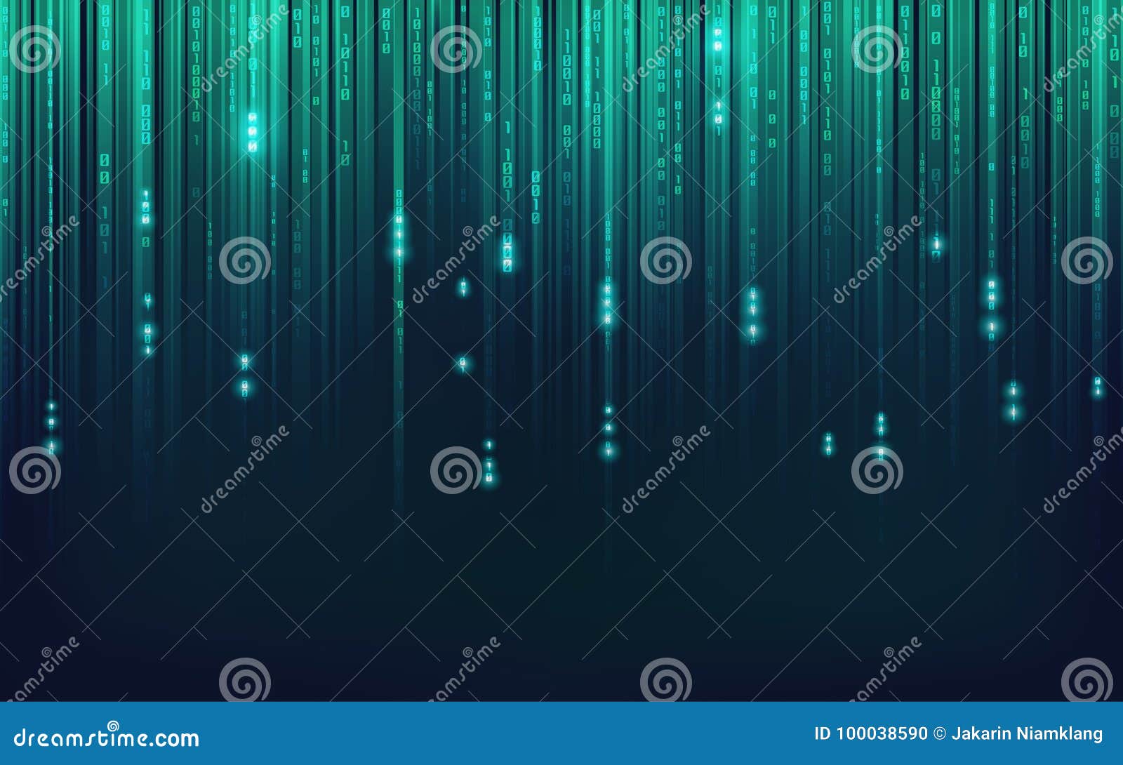 Binary BG stock vector. Illustration of cyberspace, graphic - 100038590