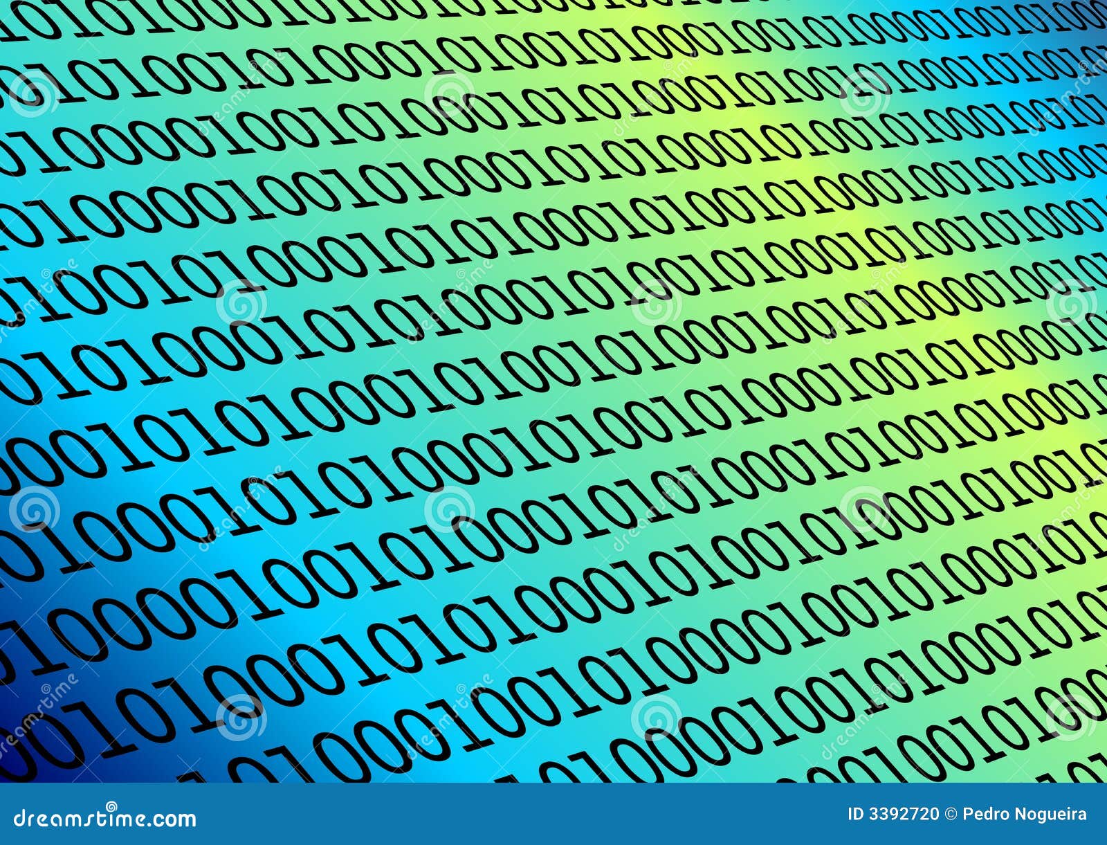 Binary in blue stock vector. Illustration of computer - 3392720