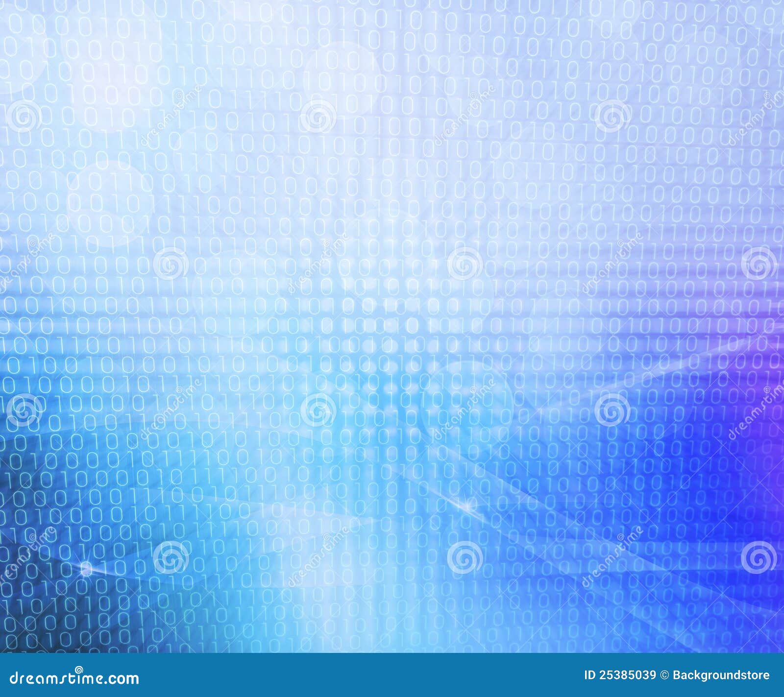 Binary Blue Abstract Background Stock Illustration - Illustration of ...