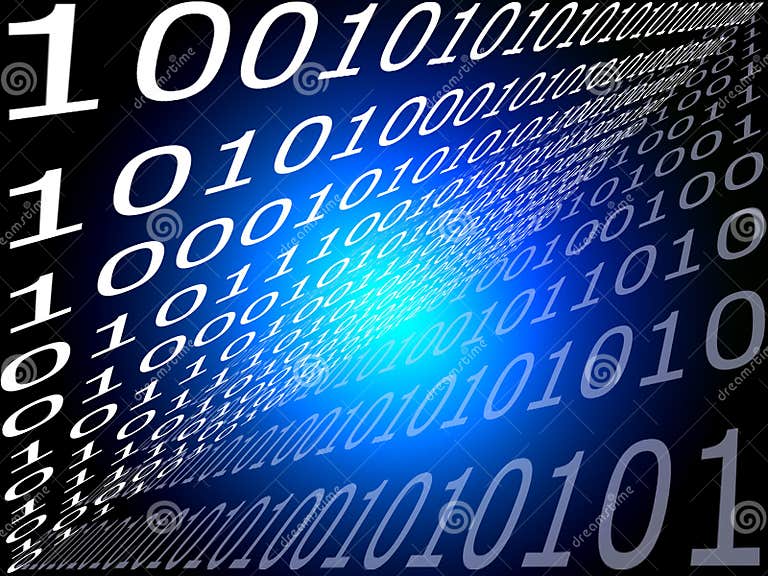 Binary board stock illustration. Illustration of internet - 805310