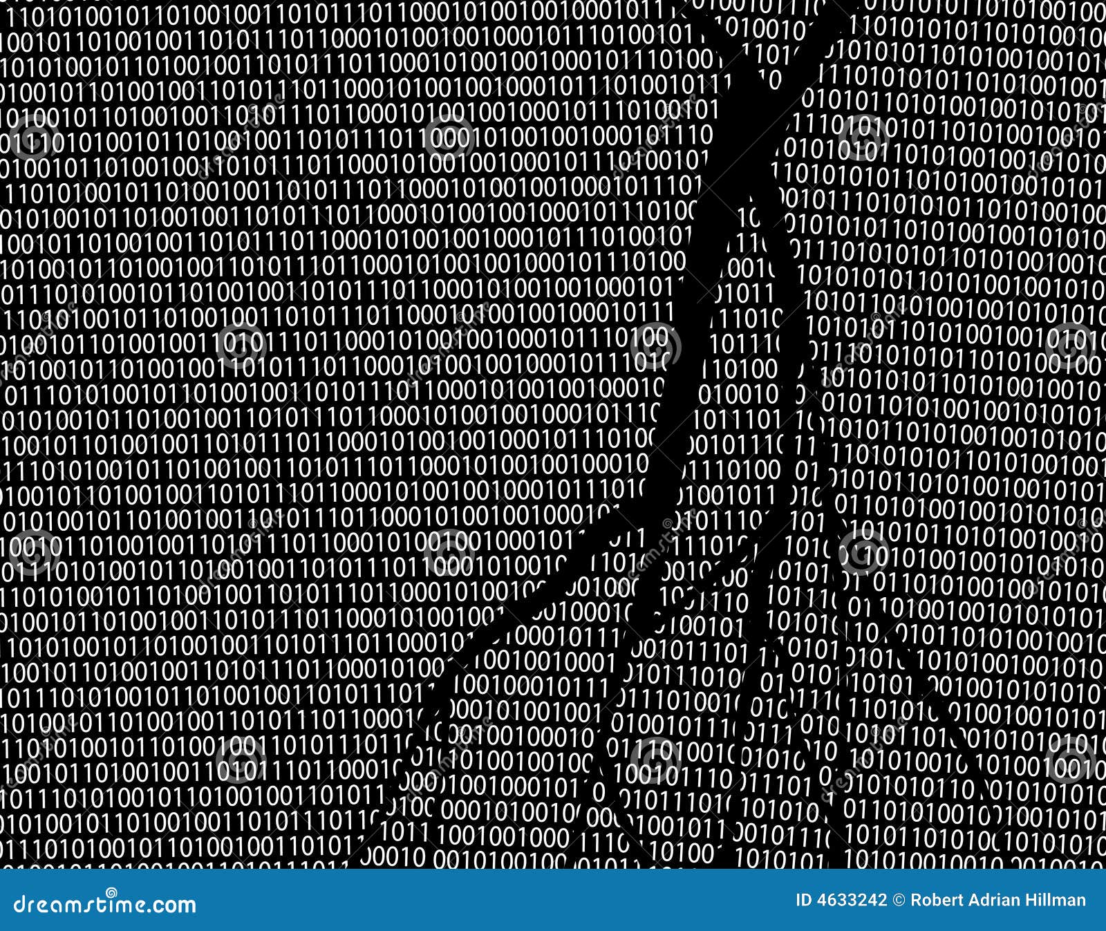 Binary breakdown stock vector. Illustration of overload - 4633242