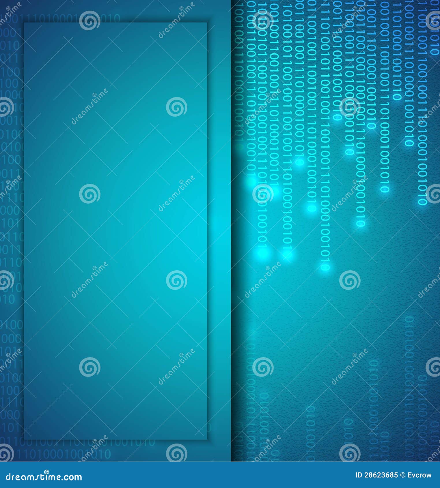 Binary brochure stock vector. Illustration of energy - 28623685