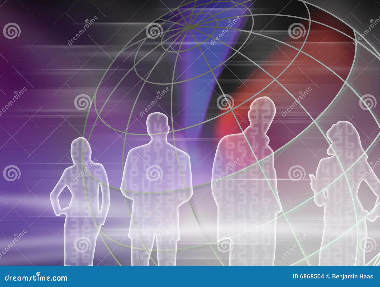 Binary Business People stock illustration. Illustration of communicate ...