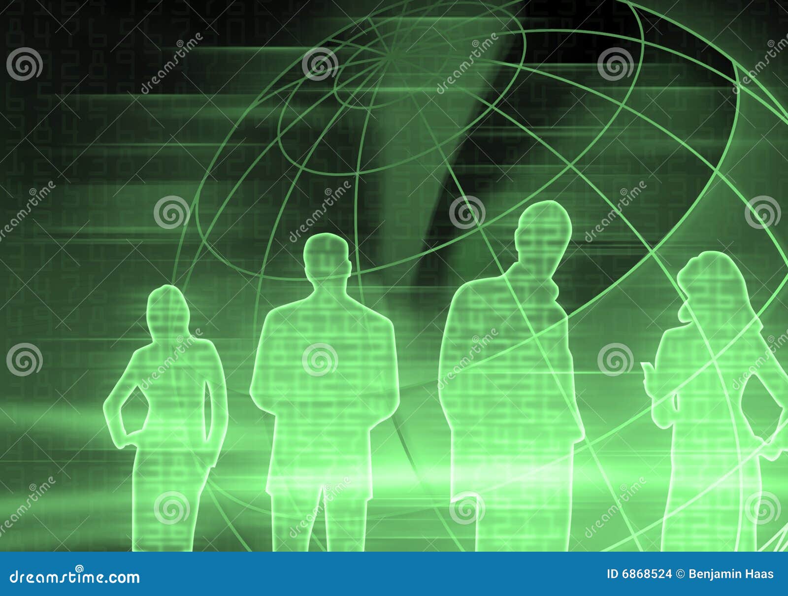Binary Business People stock illustration. Illustration of continent ...