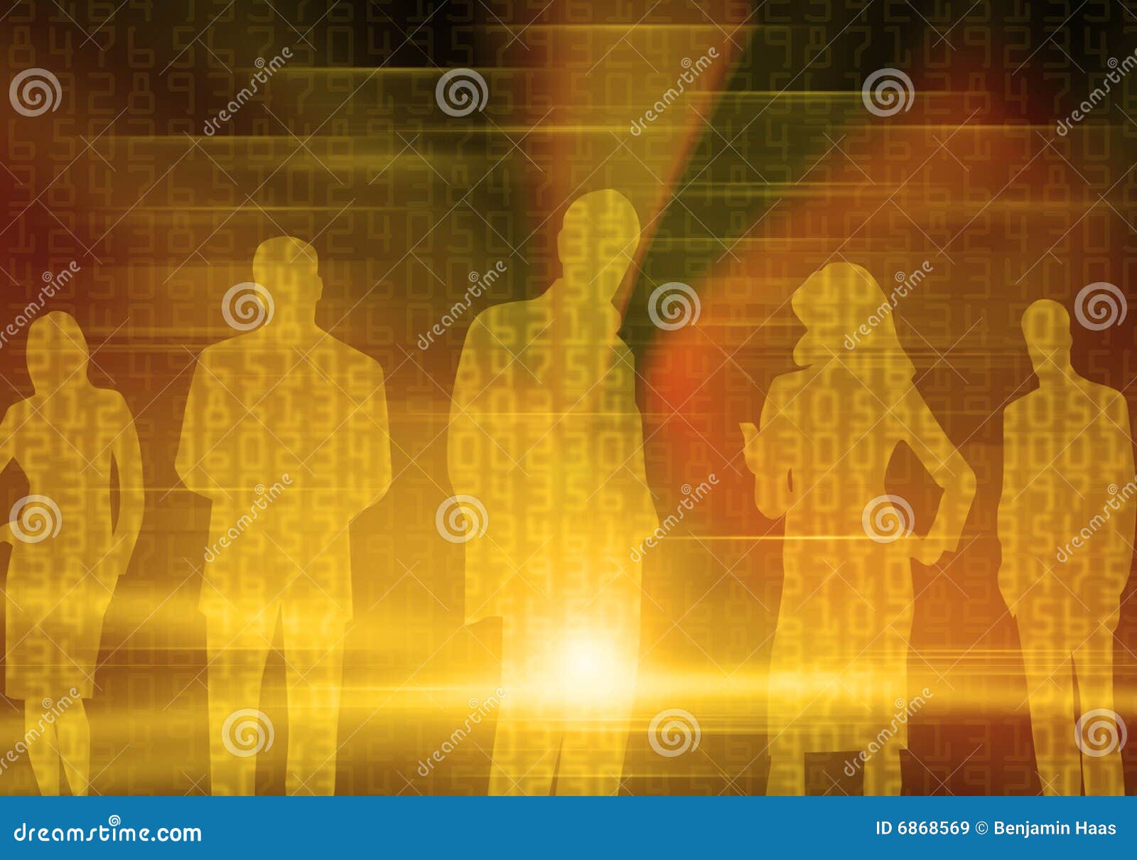 Binary Business People stock illustration. Illustration of commerce ...