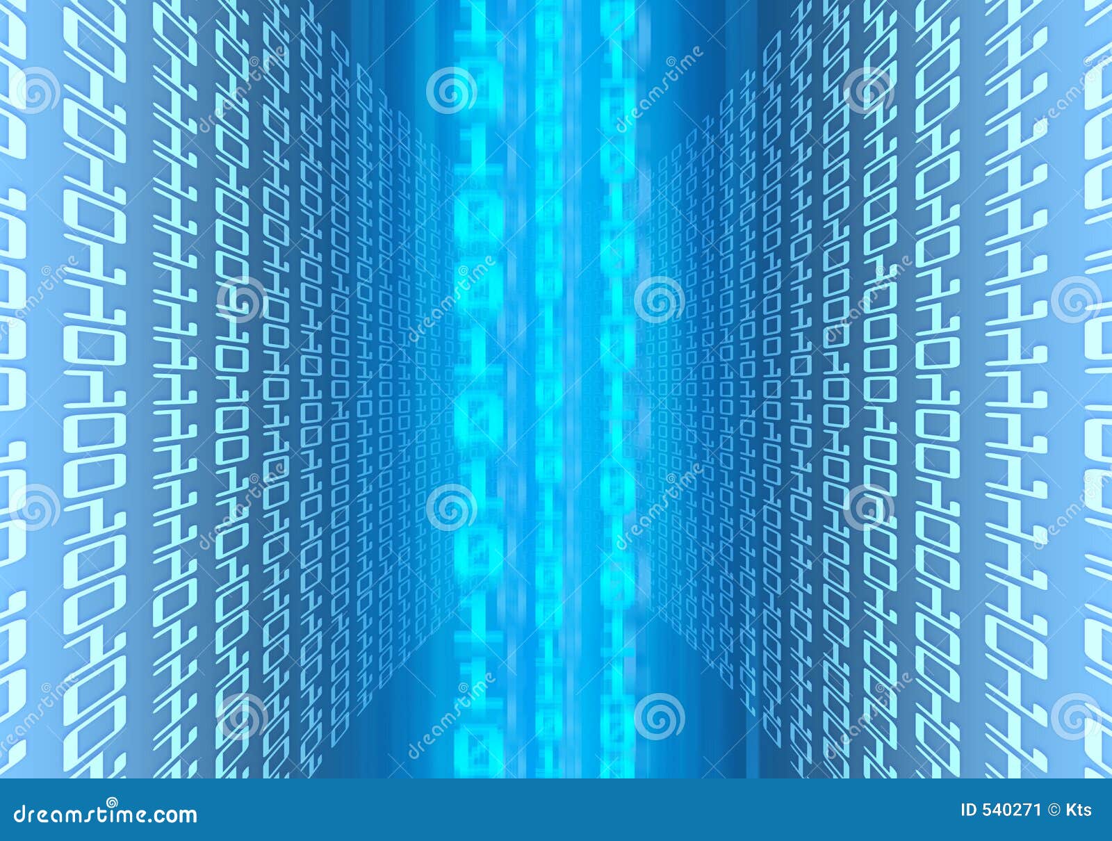 Binary code stock illustration. Illustration of curve, grid - 540271