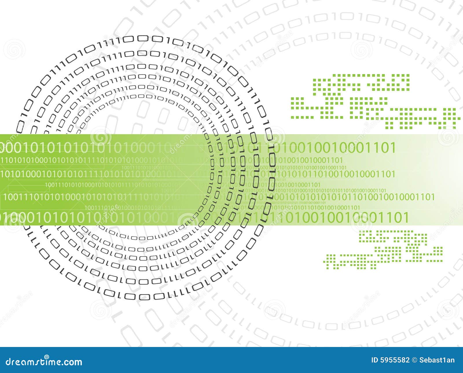 Binary code stock vector. Illustration of digital, data - 5955582
