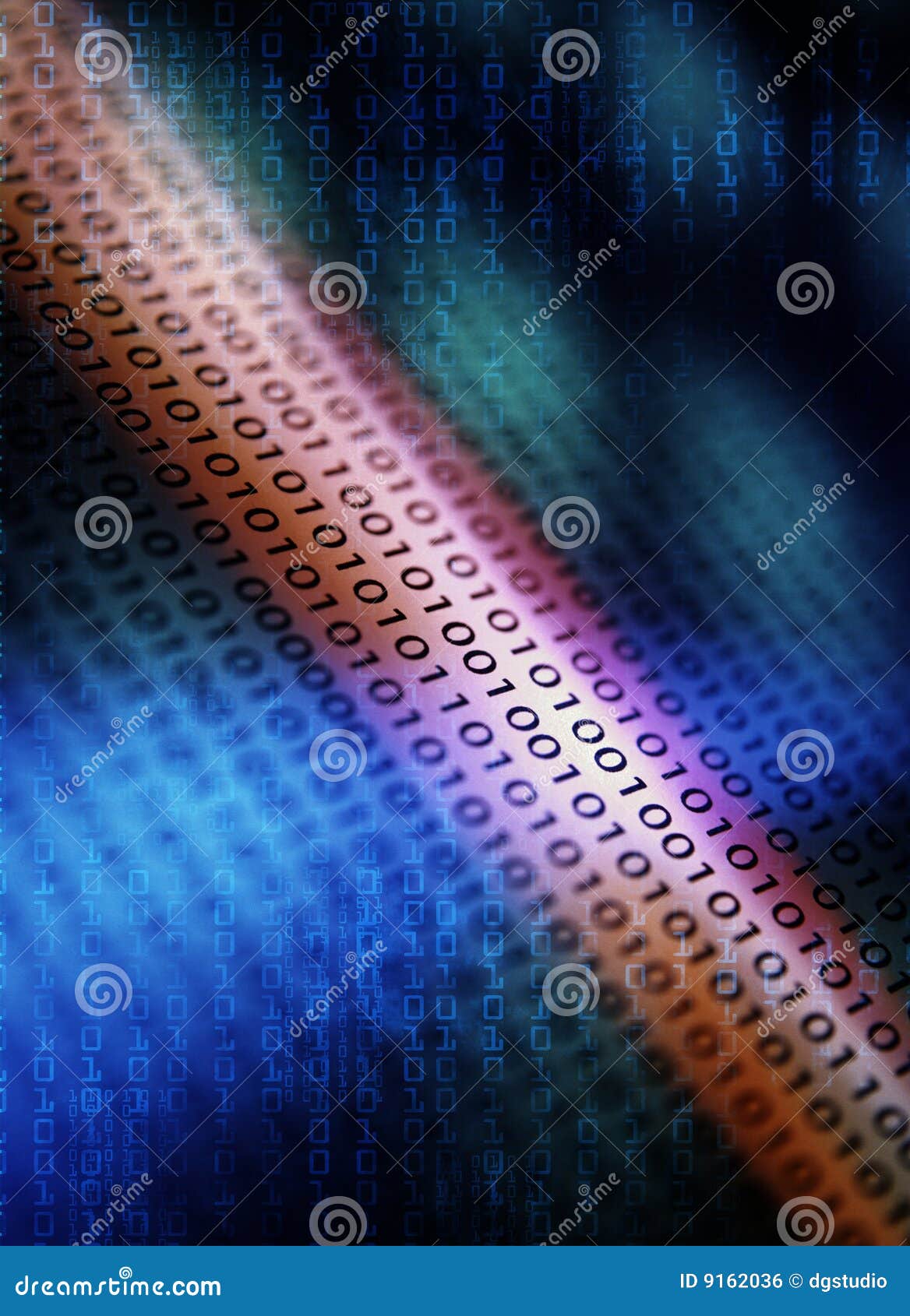 Binary code stock illustration. Illustration of programme - 9162036