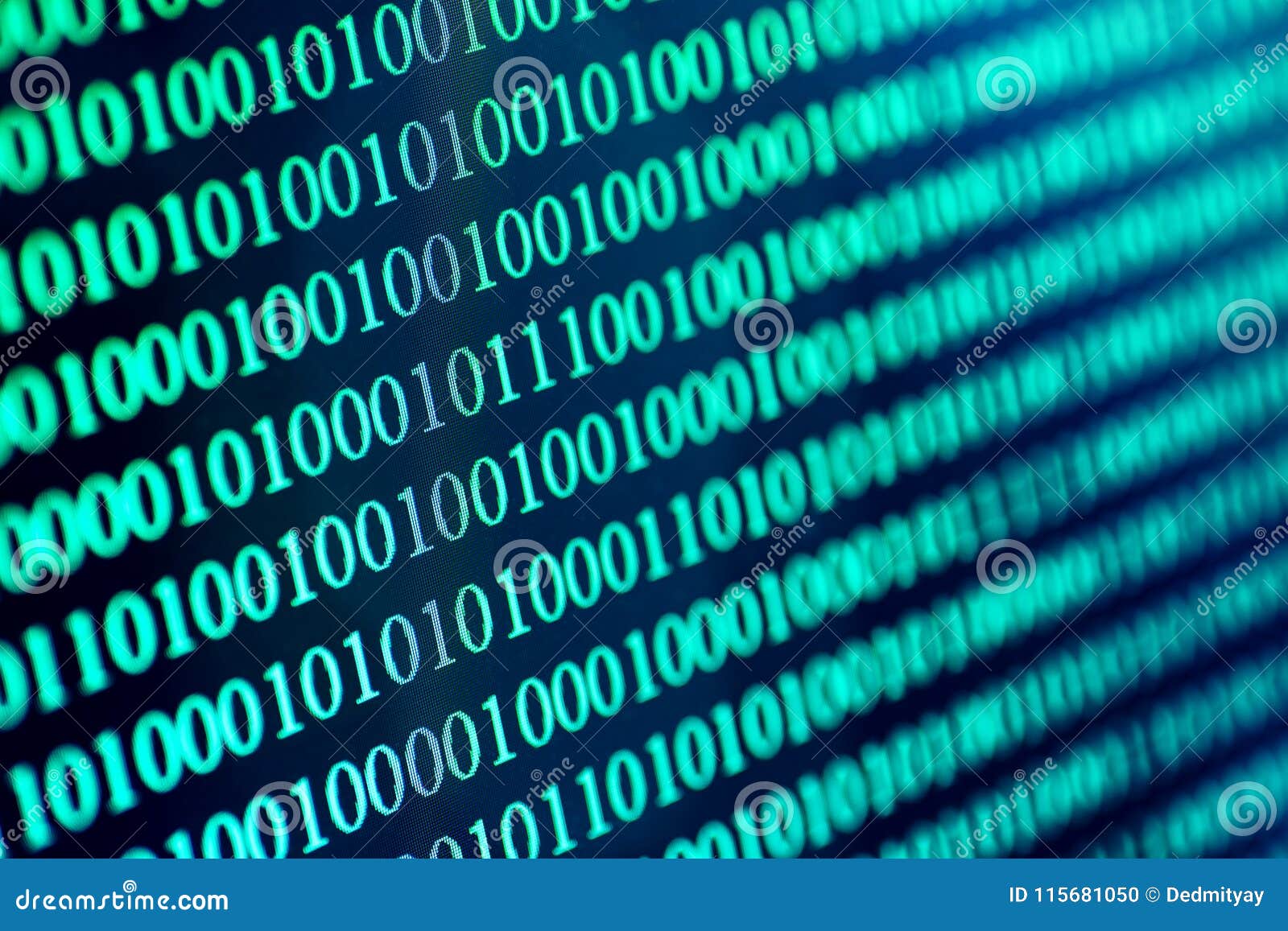 Binary Code Abstract Background. Modern Technology Internet Communication and Network Data in ...
