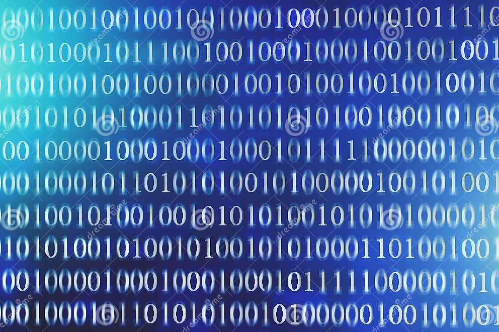 Binary Code Abstract Background. Modern Technology Internet Communication and Network Data Stock ...
