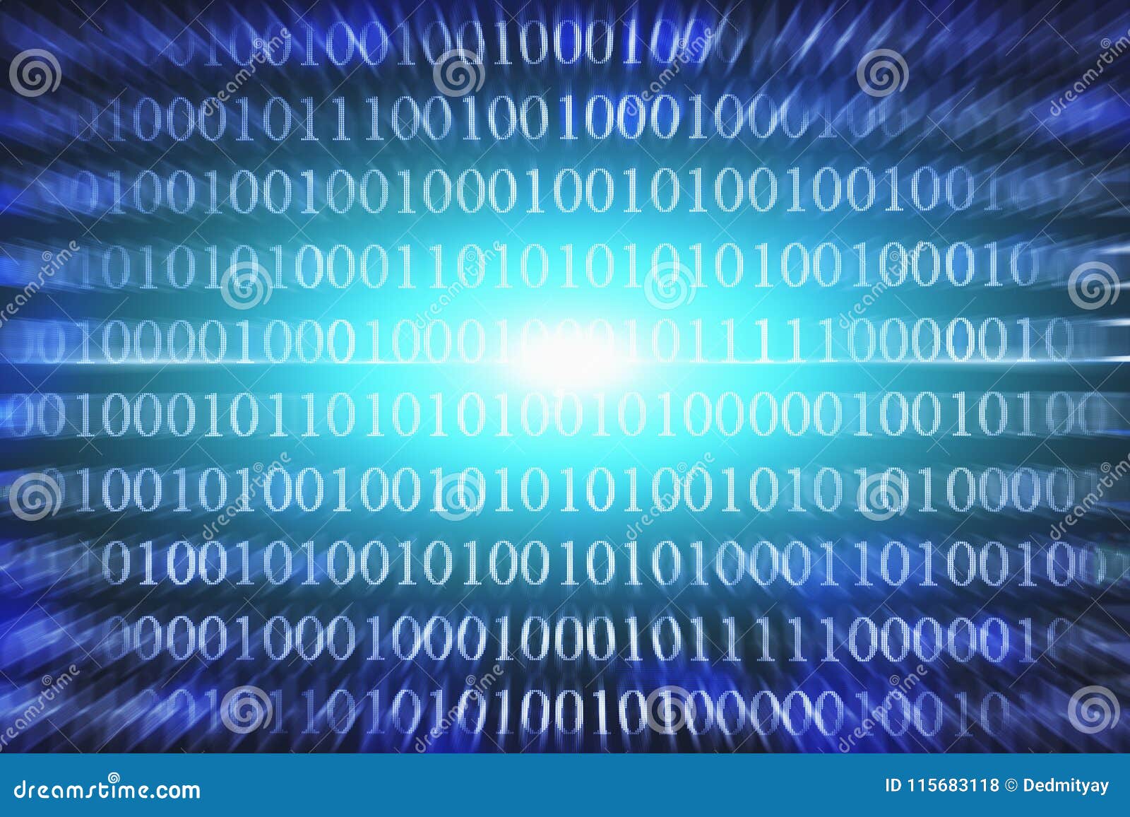 Binary Code Abstract Background Modern Technology Internet Communication And Network Data In