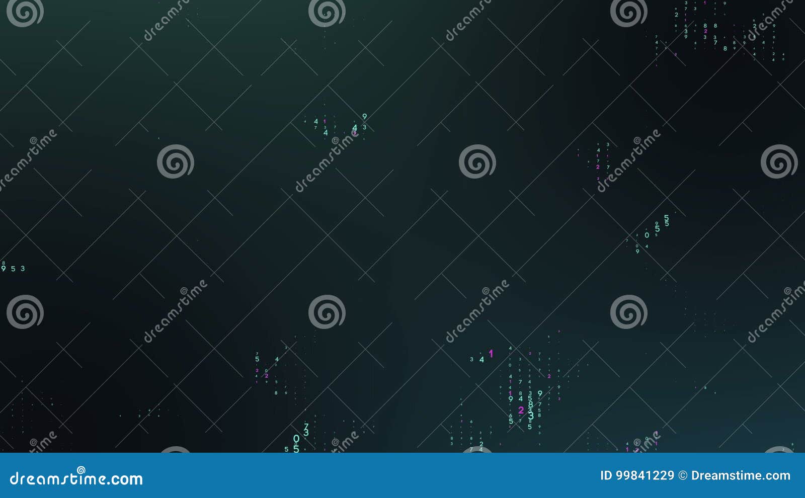 Binary Code Abstract Plexus Background. Seamless Loop Stock Video ...
