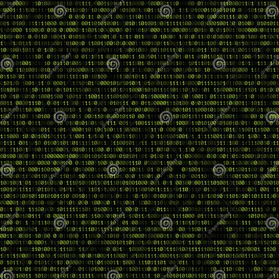 Binary Code Abstract Seamless Pattern Stock Vector - Illustration of ...