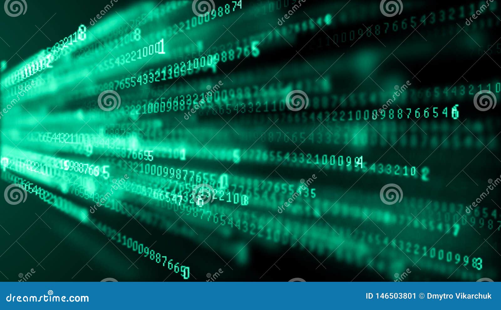 Binary Code Abstract Technology Background Big Data Coding Or Hacker Concept Binary Code