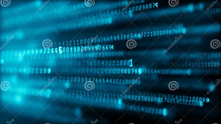 Binary Code Abstract Technology Background Big Data Coding Or Hacker Concept Binary Code