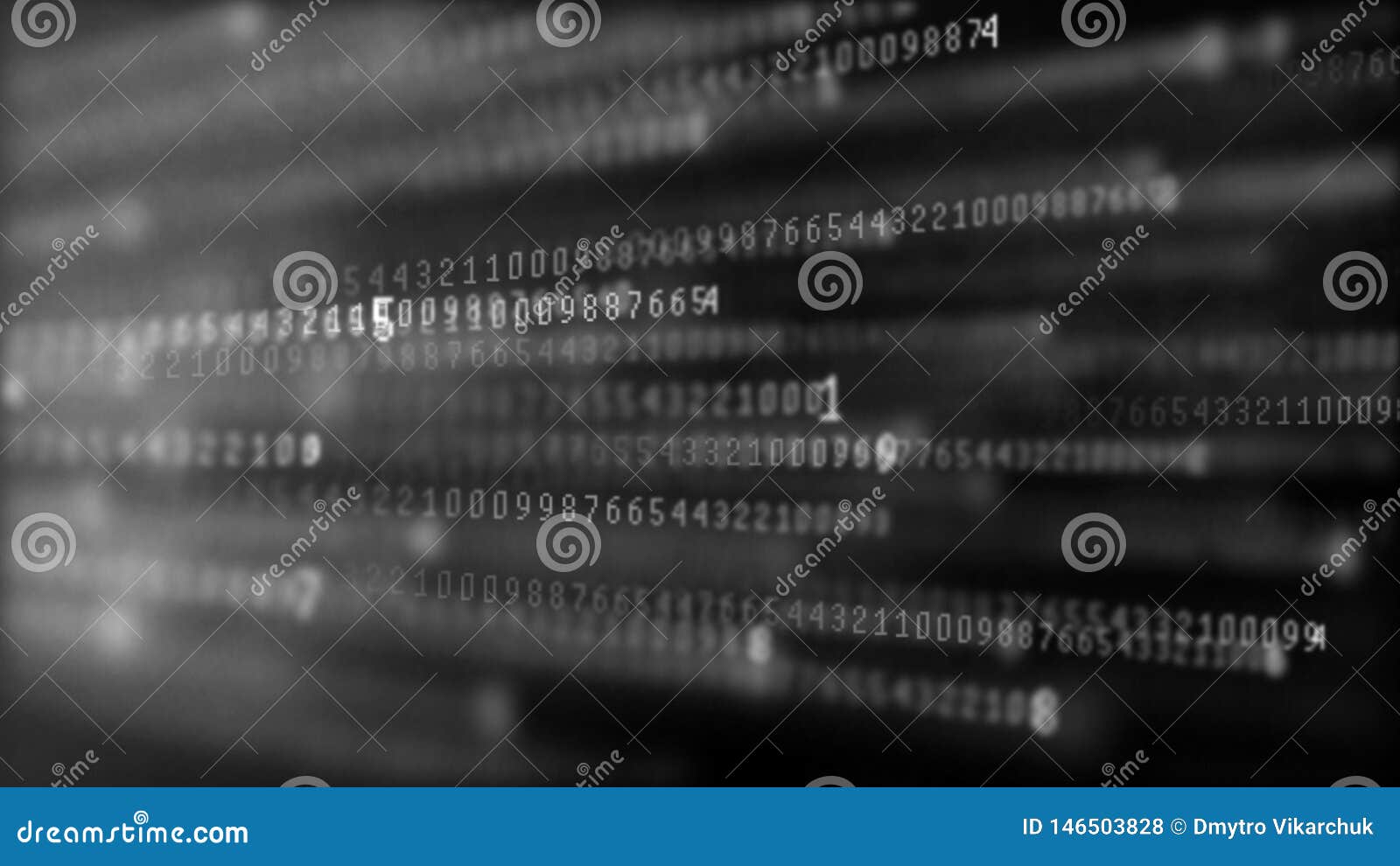 Binary Code Abstract Technology Background. Big Data. Coding or Hacker ...