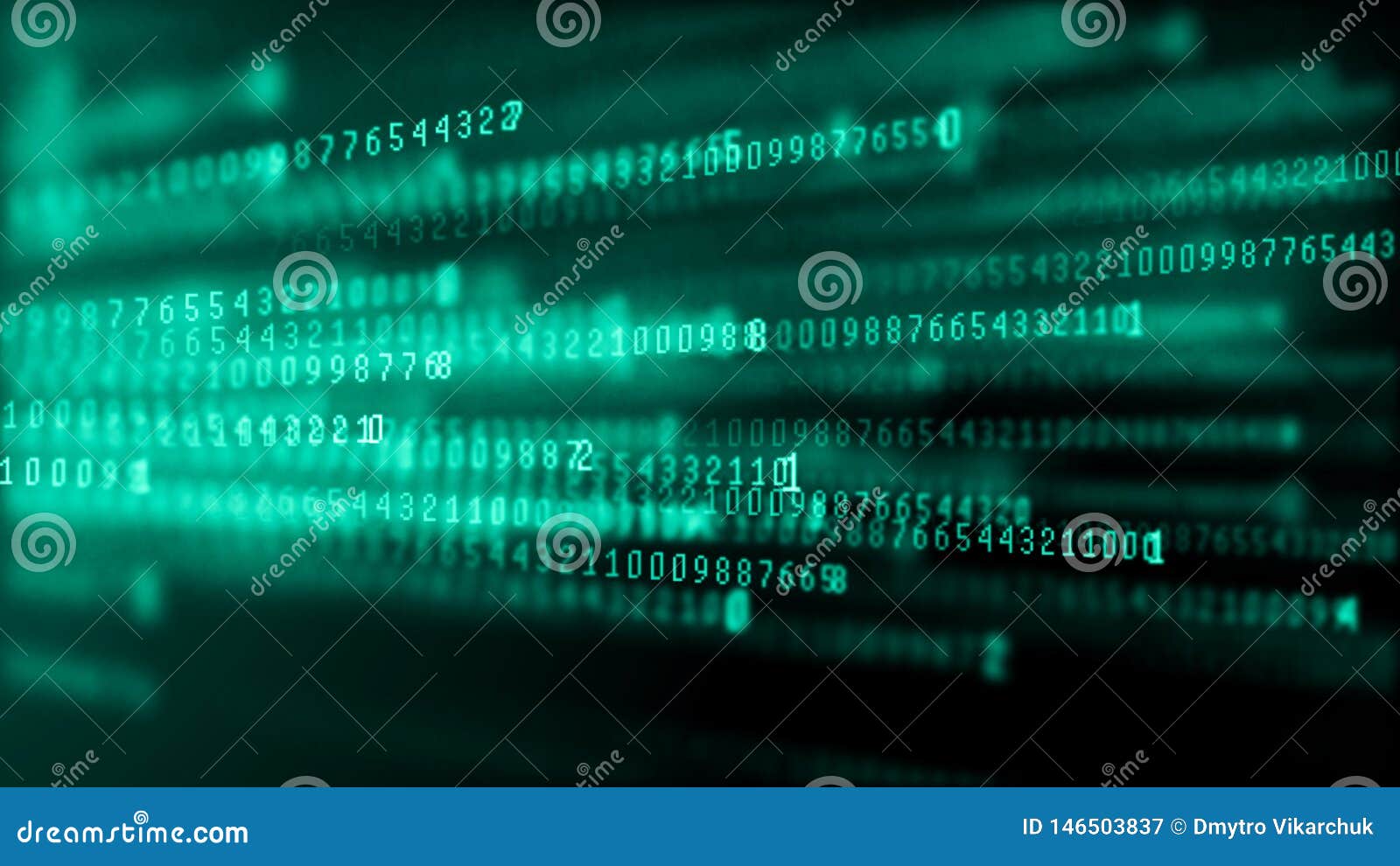 Binary Code Abstract Technology Background Big Data Coding Or Hacker Concept Binary Code