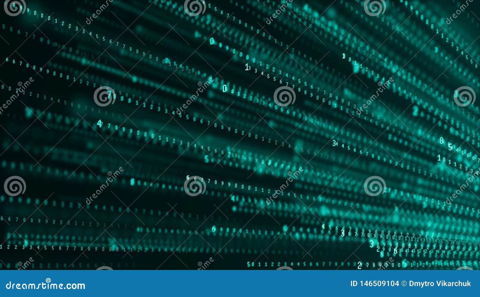 Binary Code Abstract Technology Background. Big Data. Coding or Hacker ...