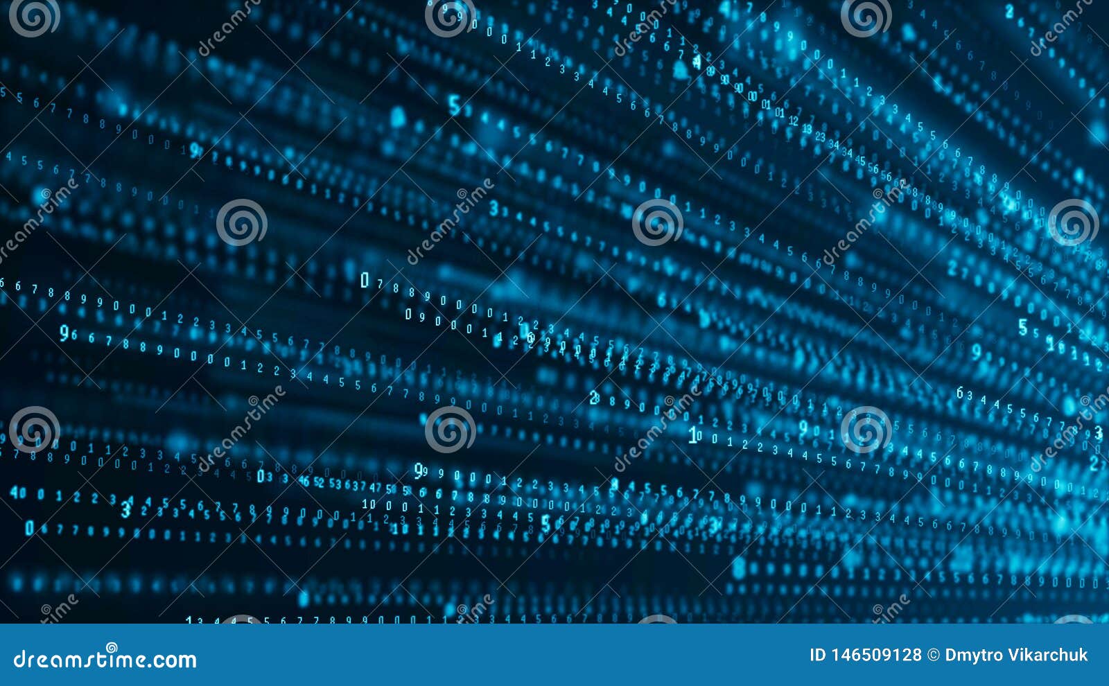 Binary Code Abstract Technology Background Big Data Coding Or Hacker
