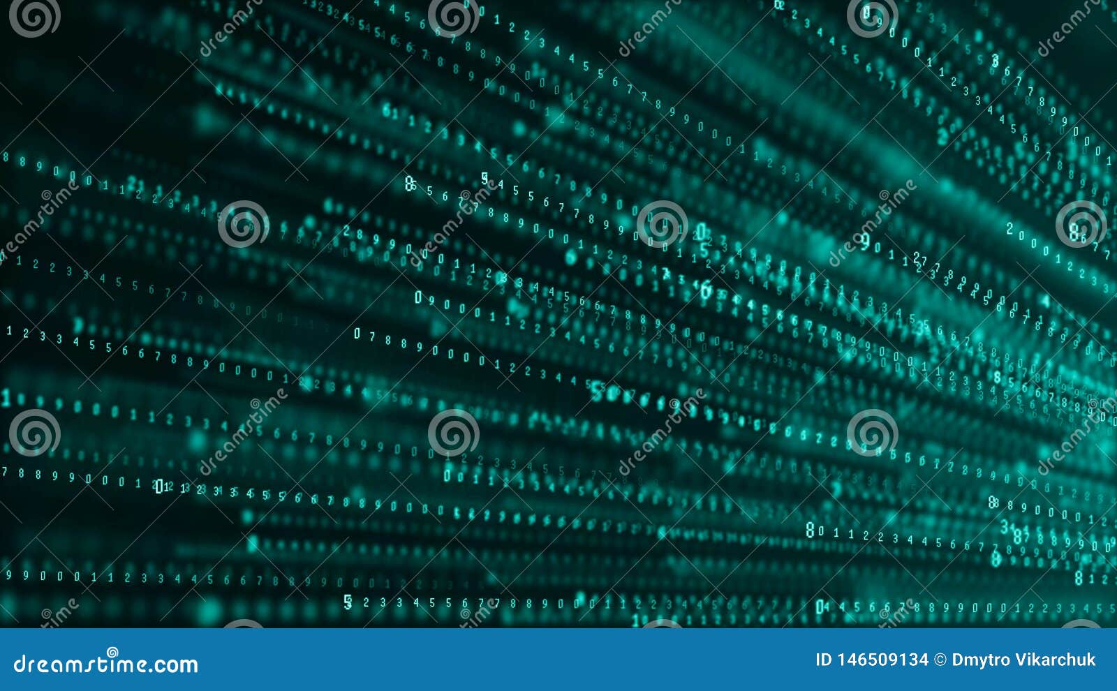 Binary Code Abstract Technology Background Big Data Coding Or Hacker Concept Binary Code