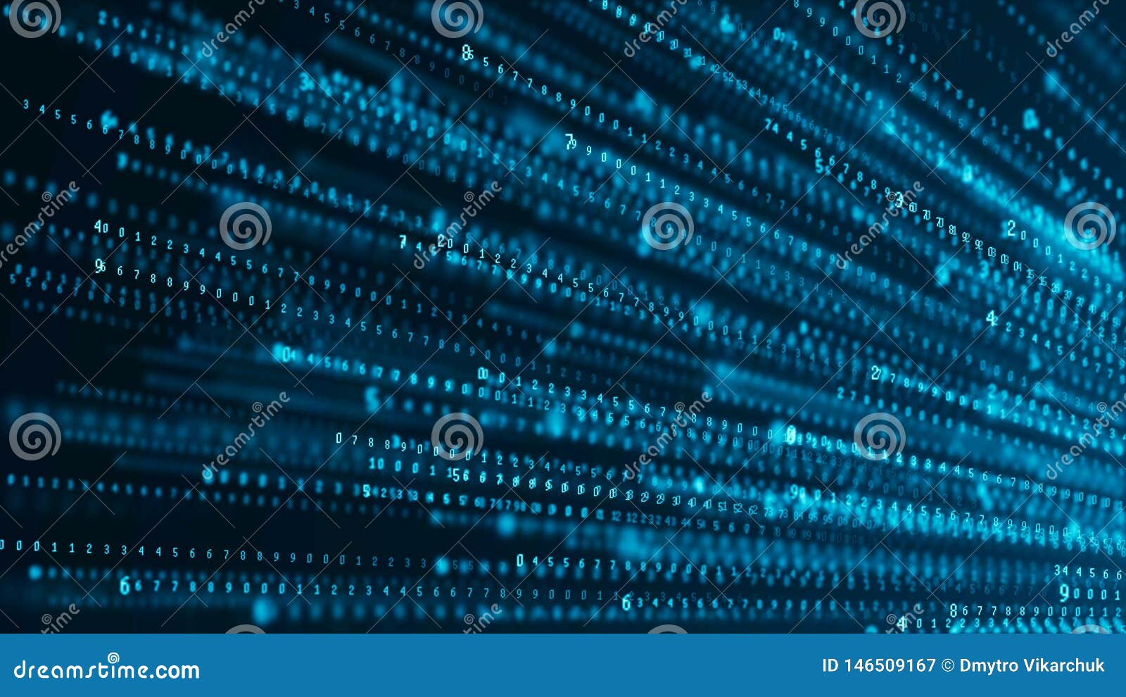 Binary Code Abstract Technology Background Big Data Coding Or Hacker