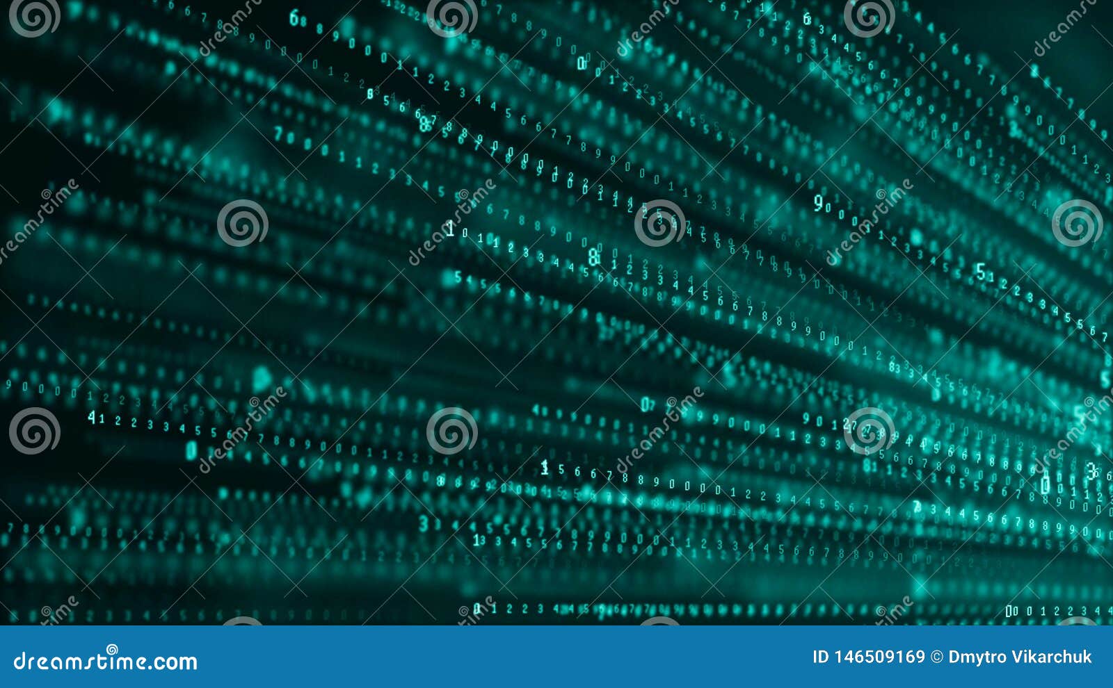 Binary Code Abstract Technology Background Big Data Coding Or Hacker