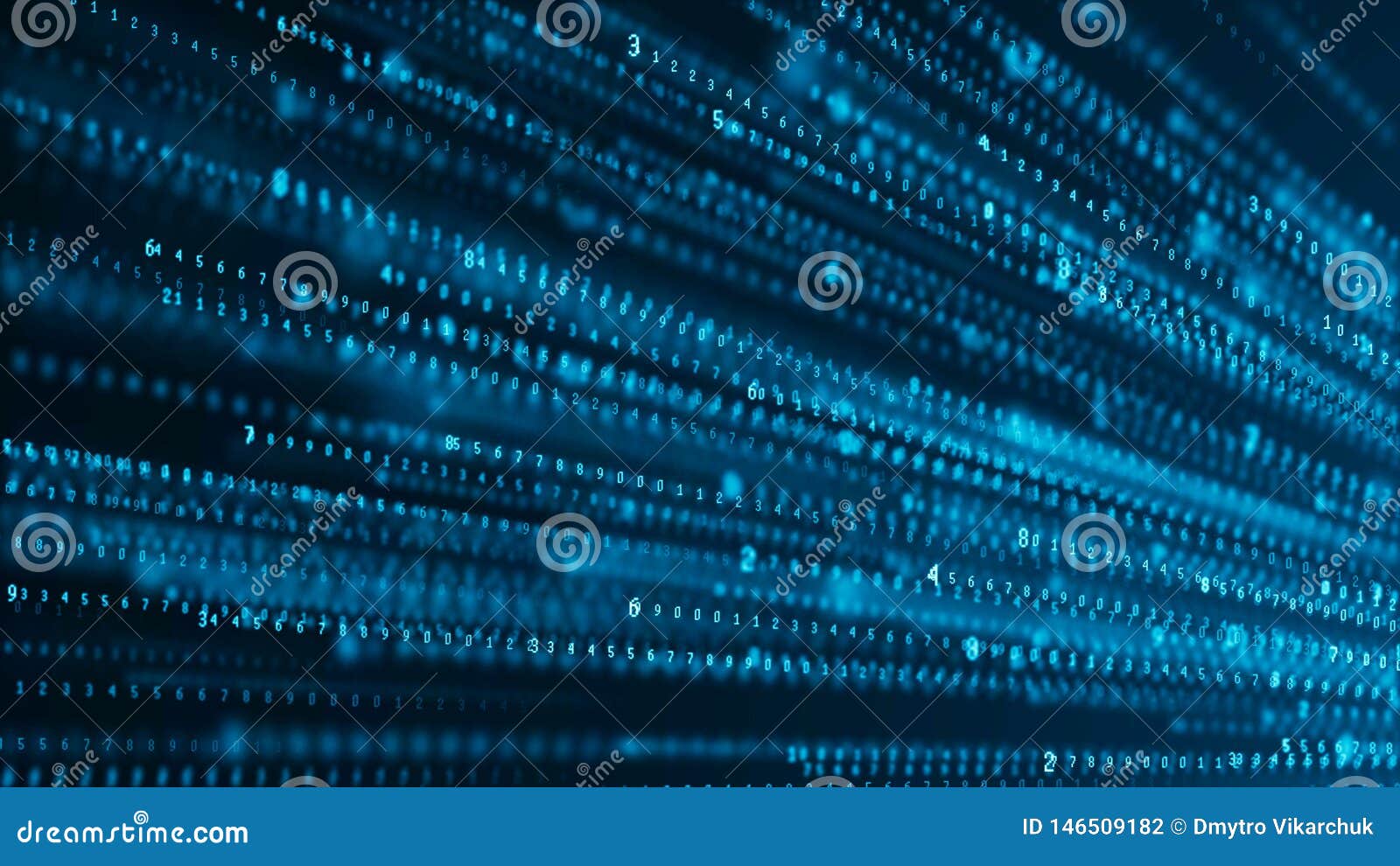 Binary Code Abstract Technology Background Big Data Coding Or Hacker Concept Binary Code