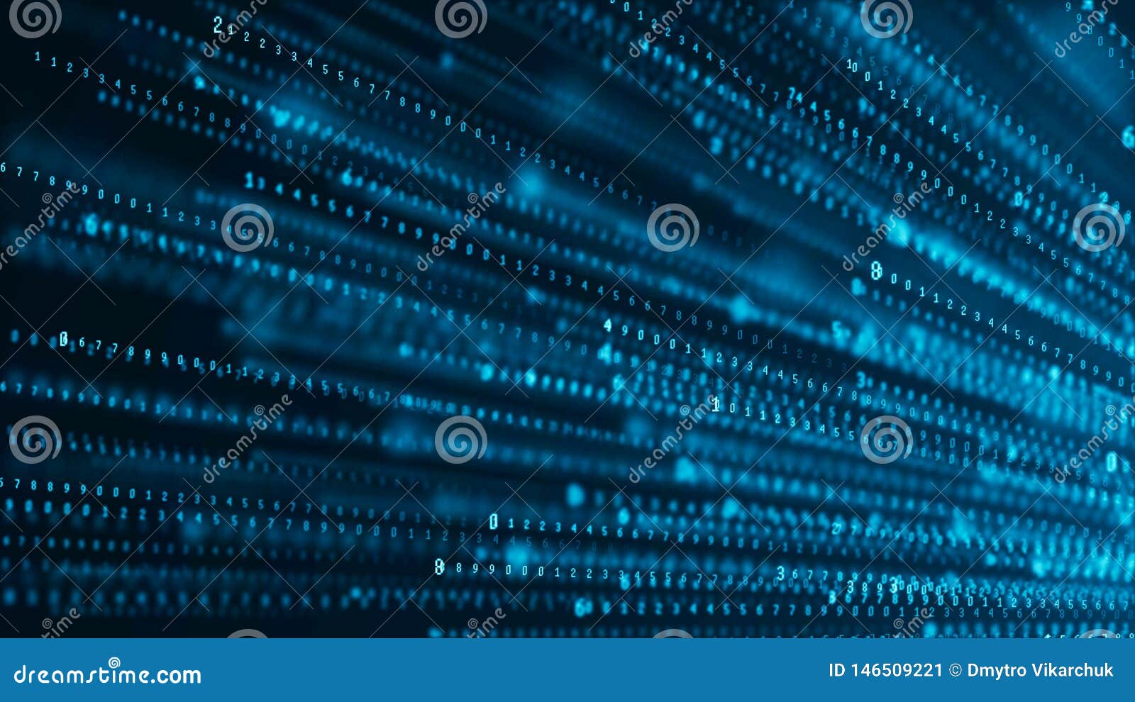 Binary Code Abstract Technology Background Big Data Coding Or Hacker
