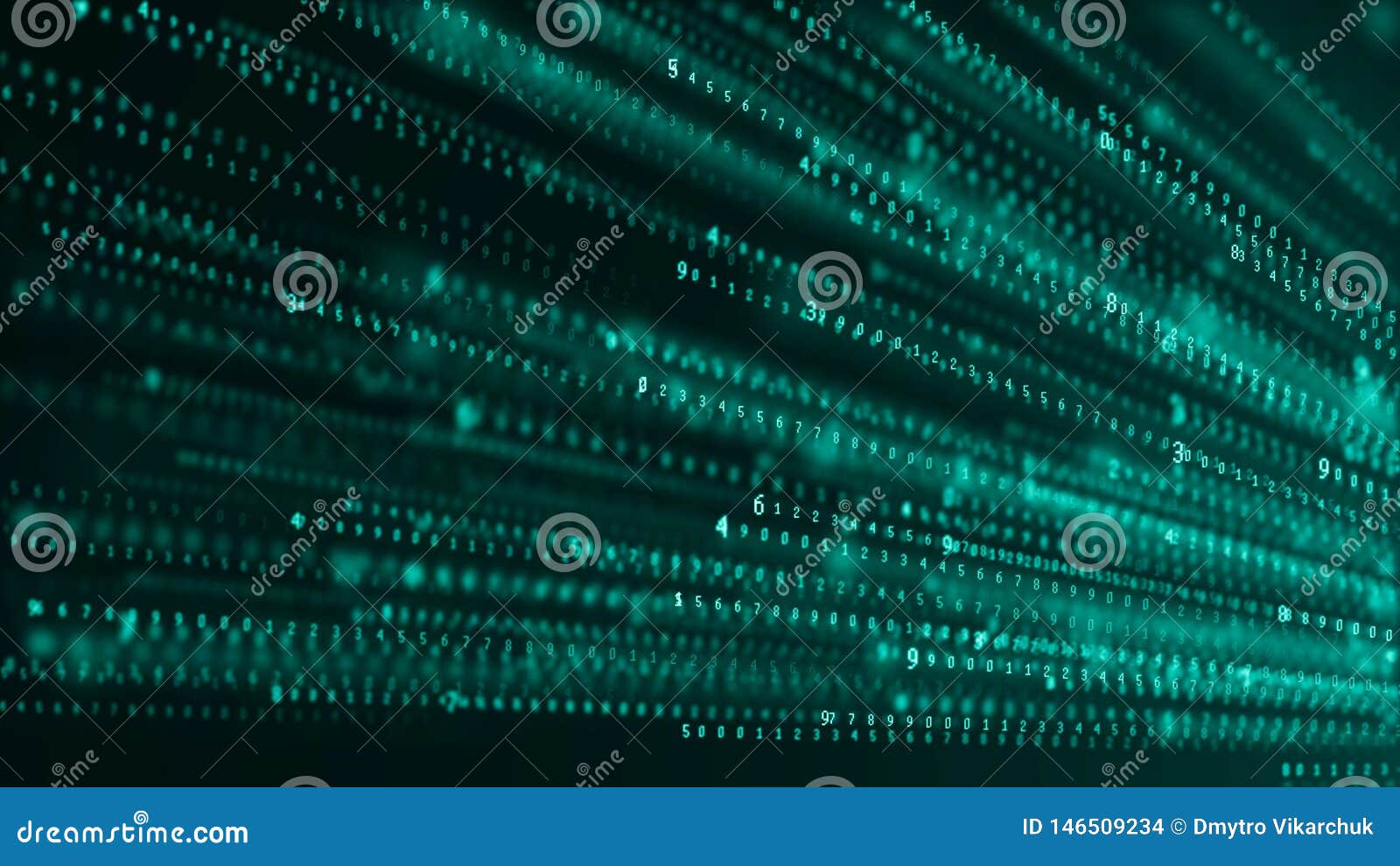 Binary Code Abstract Technology Background Big Data Coding Or Hacker