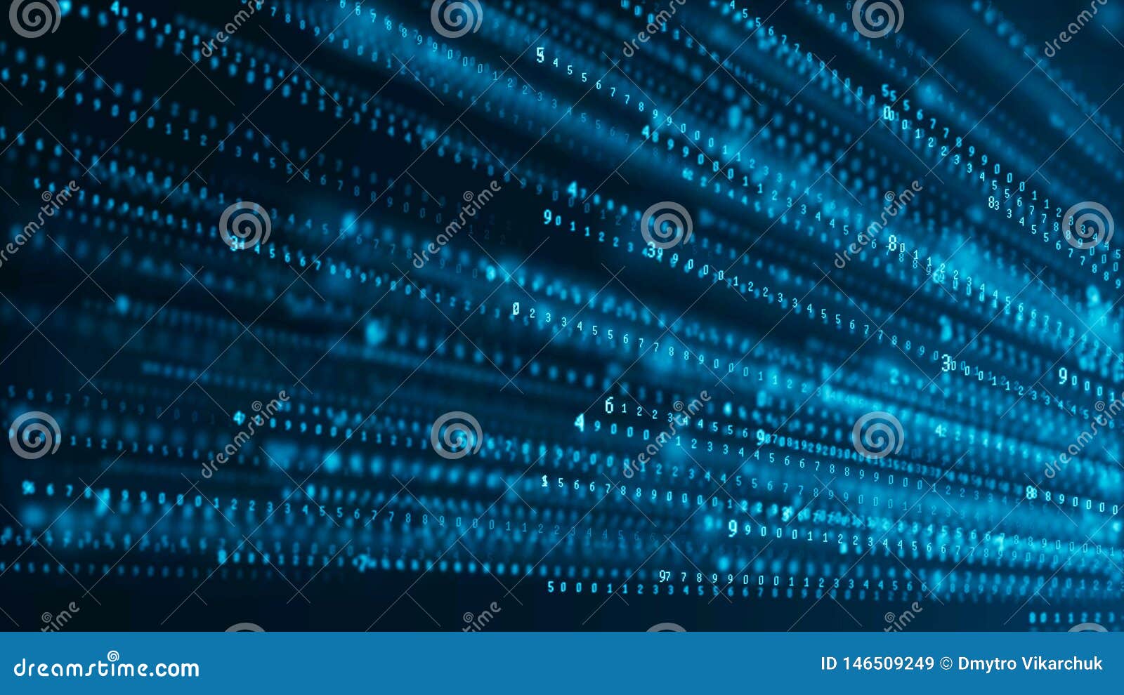 Binary Code Abstract Technology Background Big Data Coding Or Hacker Concept Binary Code