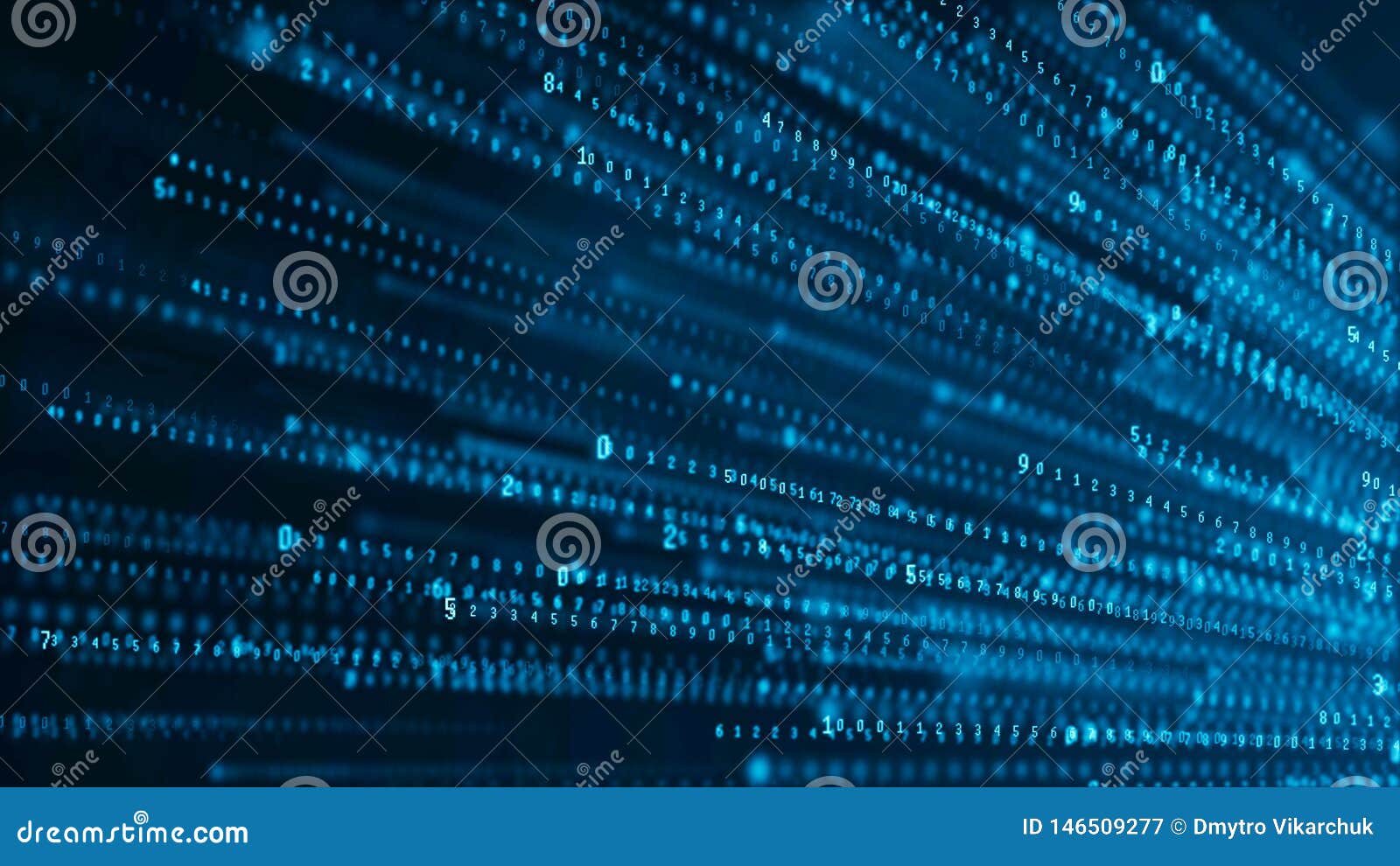 Binary Code Abstract Technology Background Big Data Coding Or Hacker