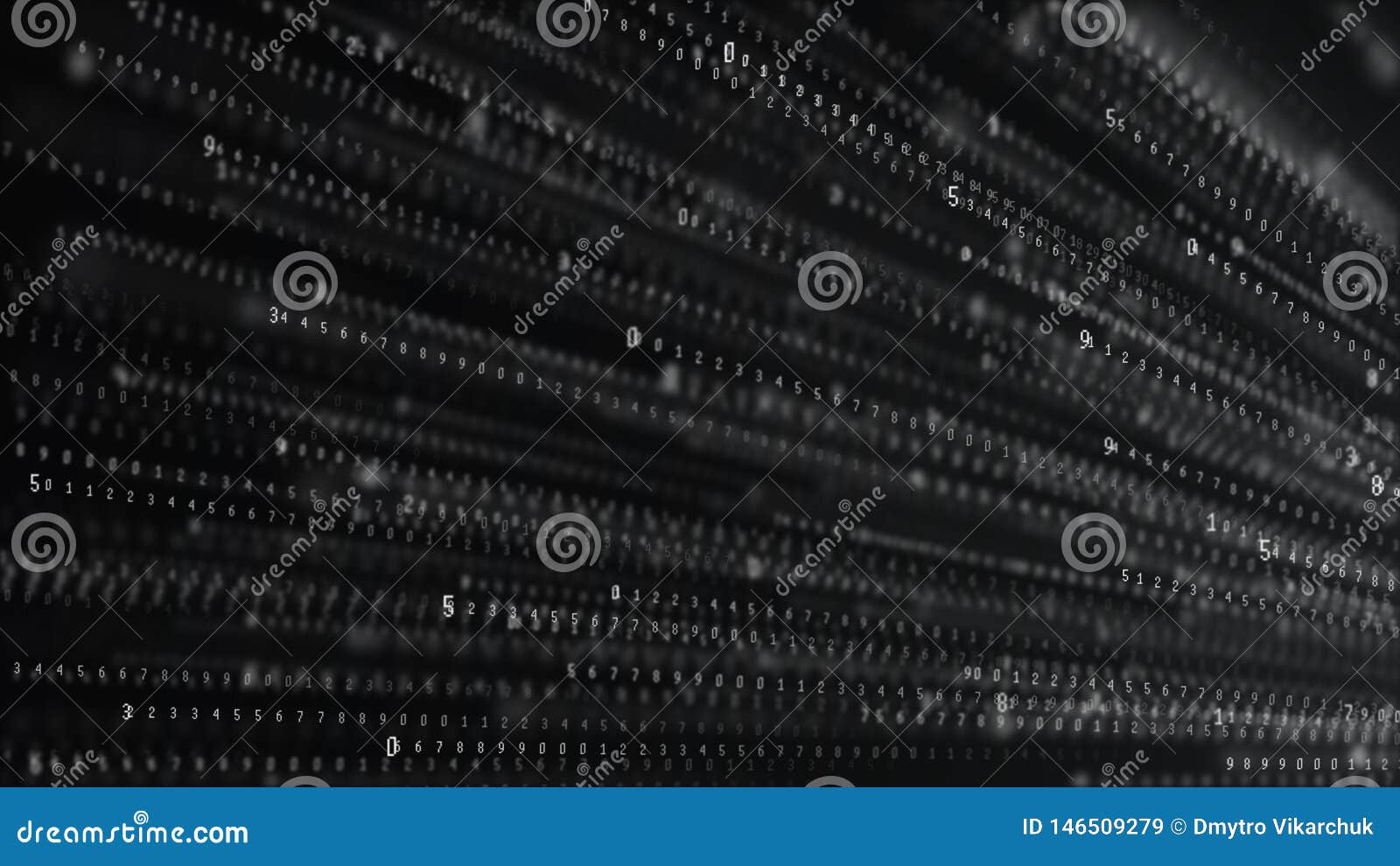 Binary Code Abstract Technology Background. Big Data. Coding or Hacker ...