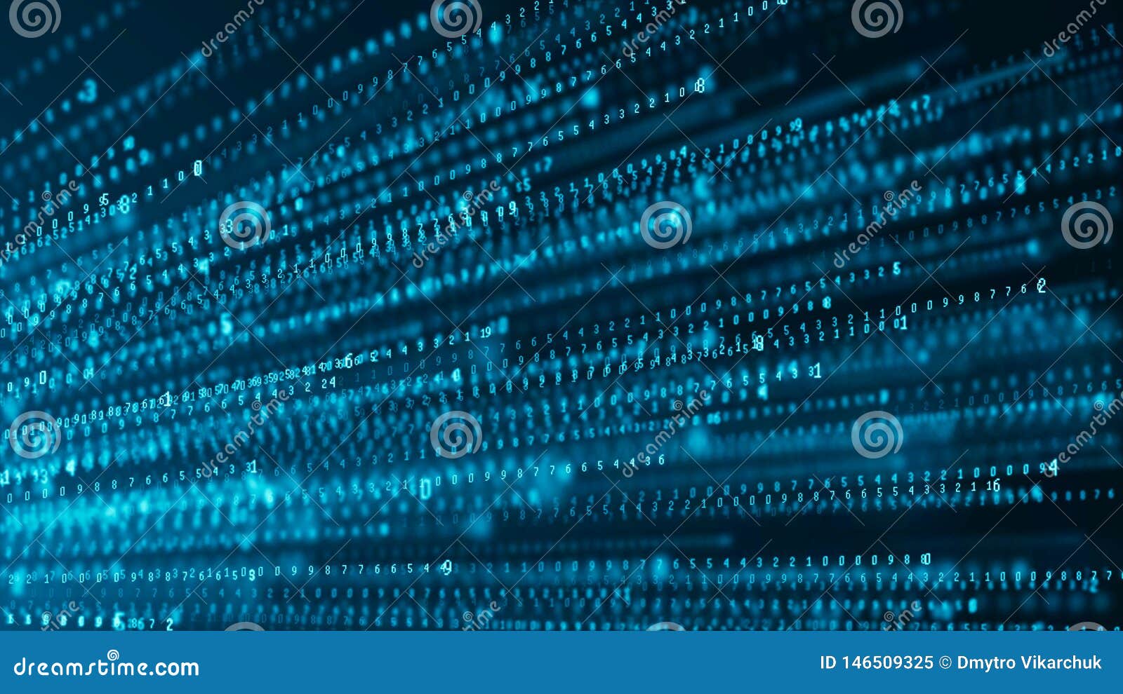 Binary Code Abstract Technology Background Big Data Coding Or Hacker Concept Binary Code