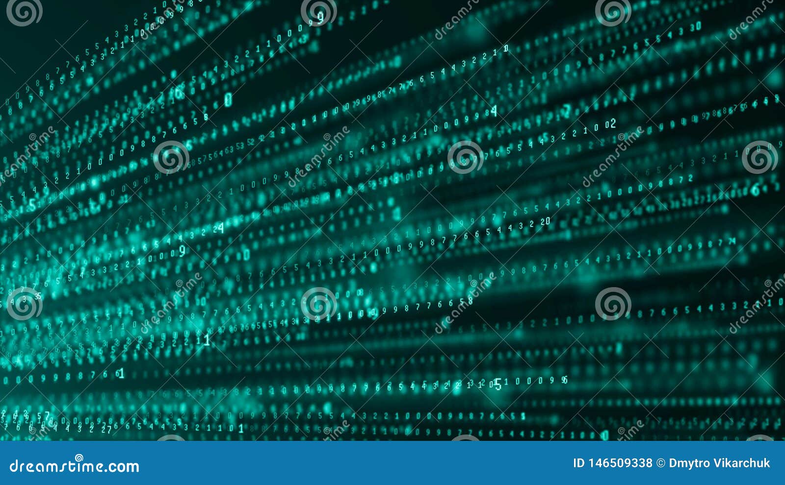 Binary Code Abstract Technology Background Big Data Coding Or Hacker Concept Binary Code