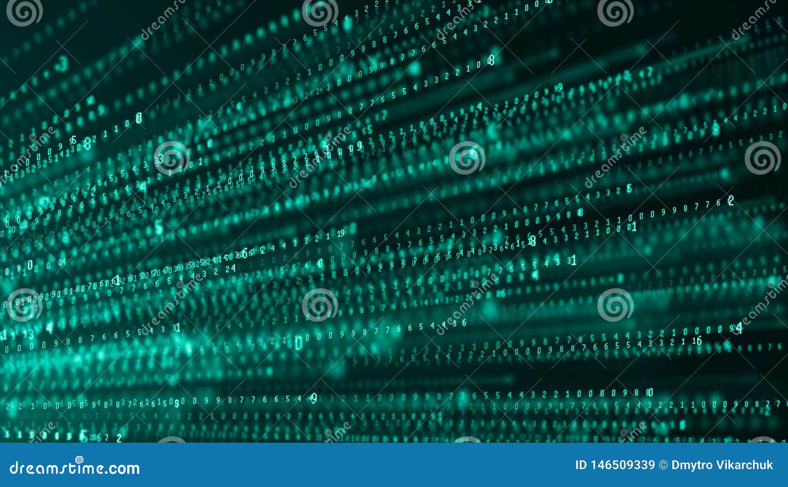 Binary Code Abstract Technology Background Big Data Coding Or Hacker Concept Binary Code