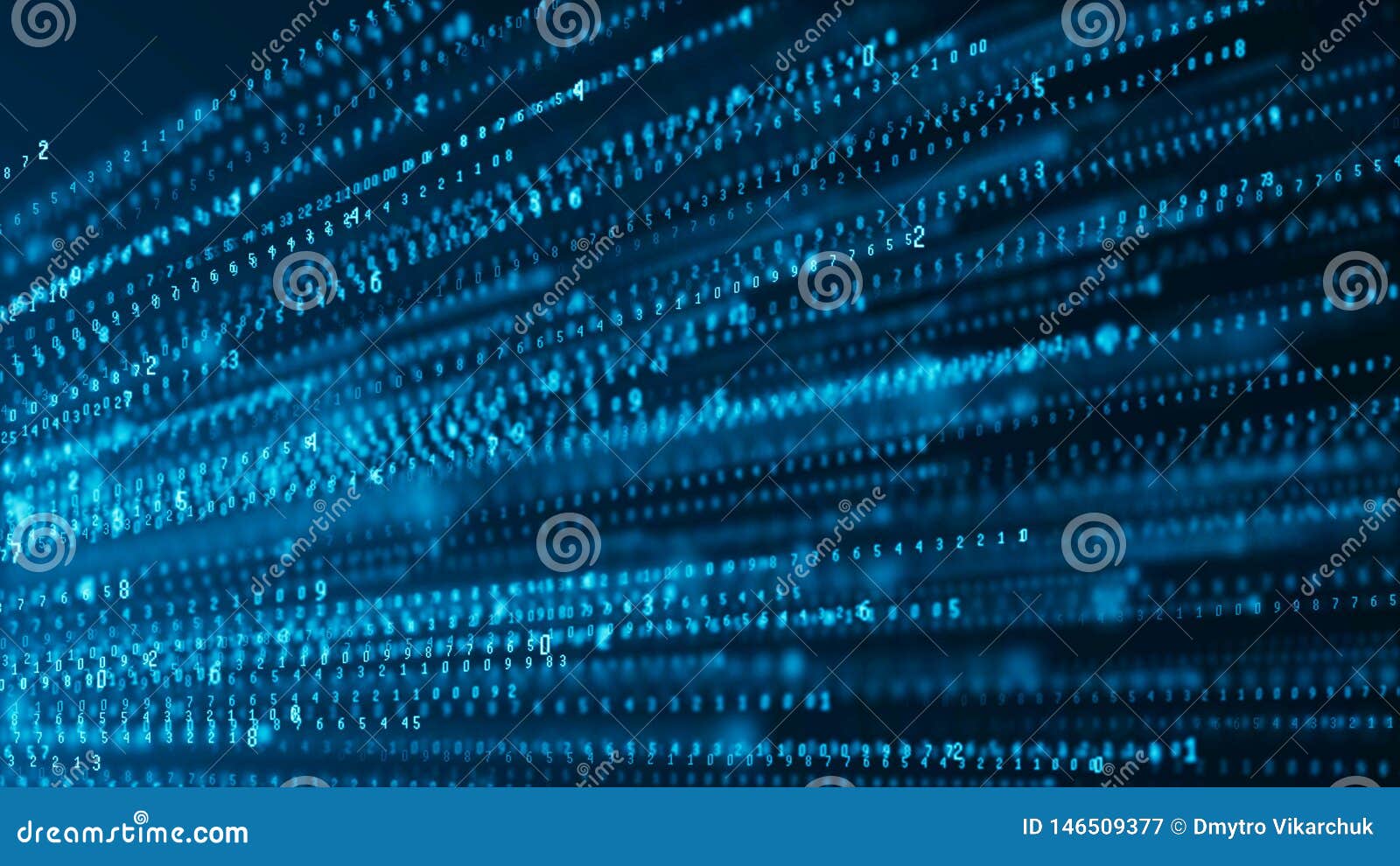 Binary Code Abstract Technology Background Big Data Coding Or Hacker Concept Binary Code