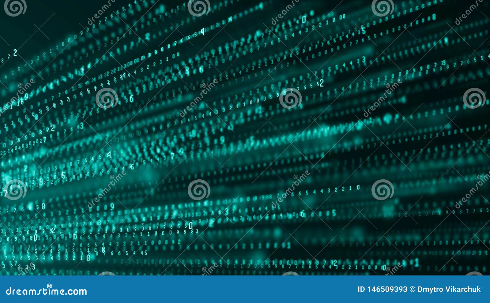 Binary Code Abstract Technology Background. Big Data. Coding or Hacker ...