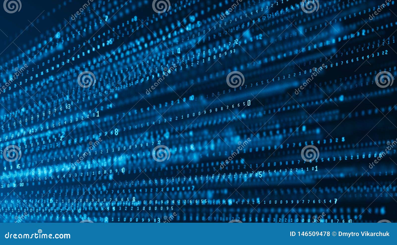Binary Code Abstract Technology Background Big Data Coding Or Hacker