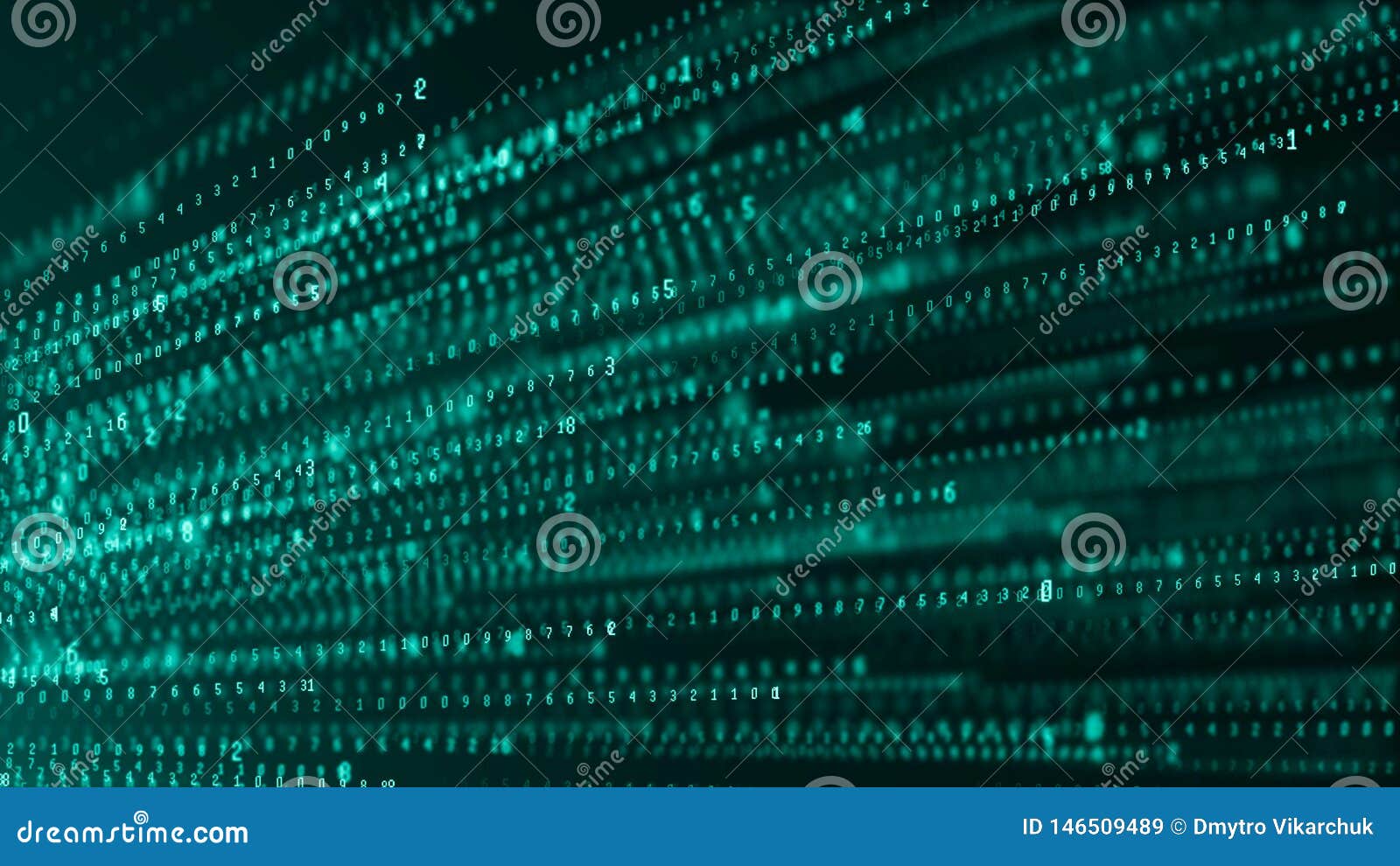 Binary Code Abstract Technology Background Big Data Coding Or Hacker Concept Binary Code