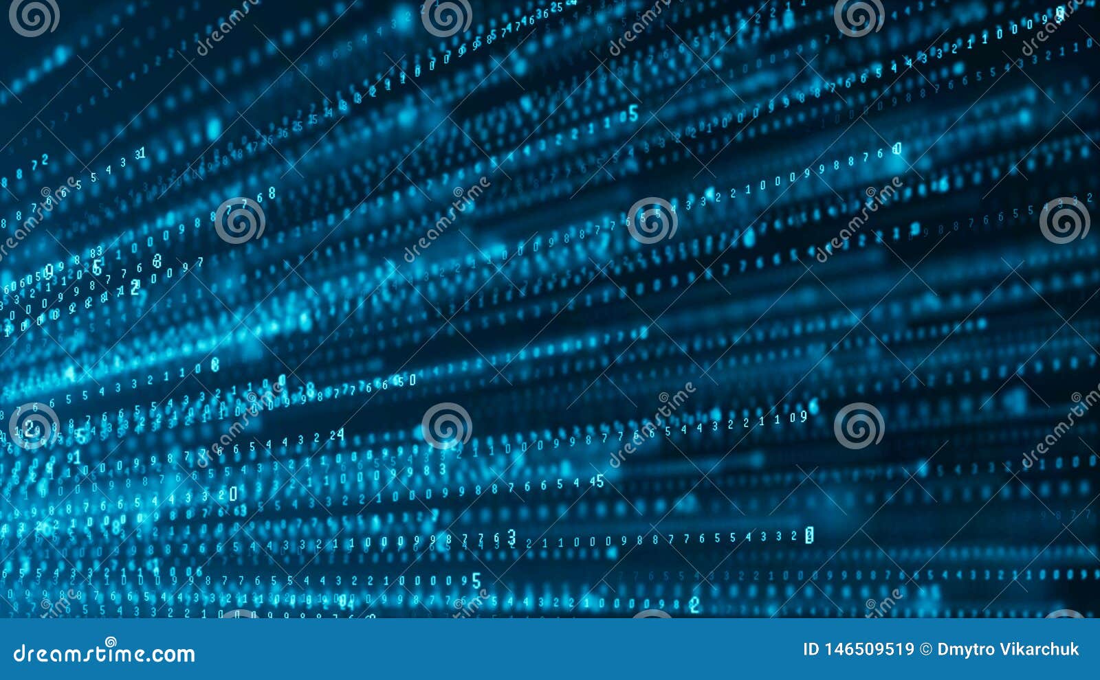 Binary Code Abstract Technology Background Big Data Coding Or Hacker
