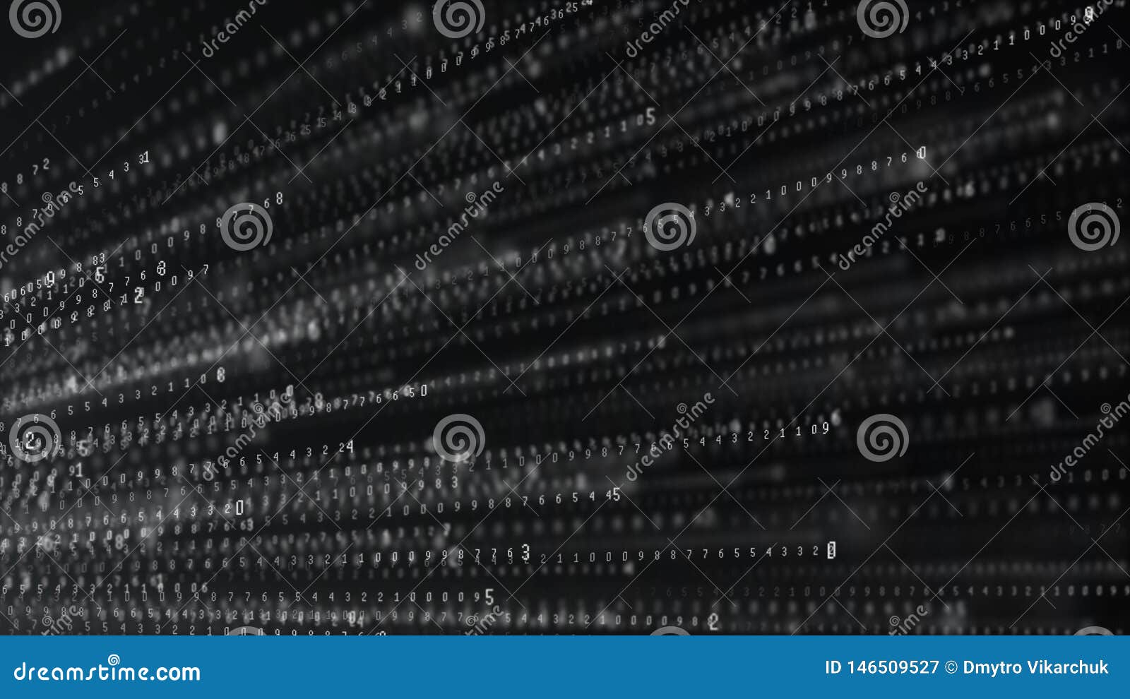 Binary Code Abstract Technology Background Big Data Coding Or Hacker Concept Binary Code