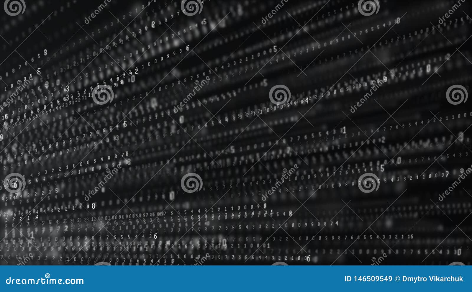 Binary Code Abstract Technology Background Big Data Coding Or Hacker Concept Binary Code